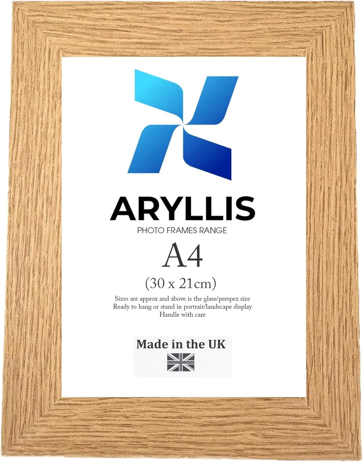 Amazon.com - Aryllis A4 Photo Frame, French Oak, Free Standing and Wall ...