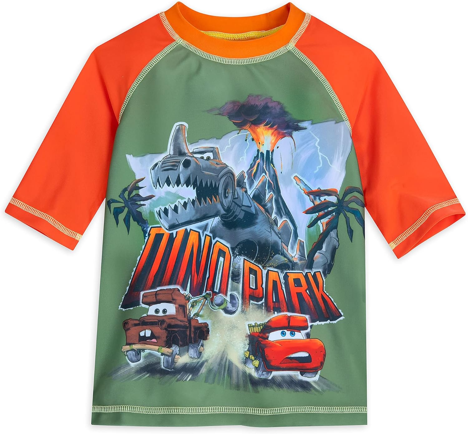 Amazon.com: Disney Pixar Cars on The Road Rash Guard for Kids 2 ...