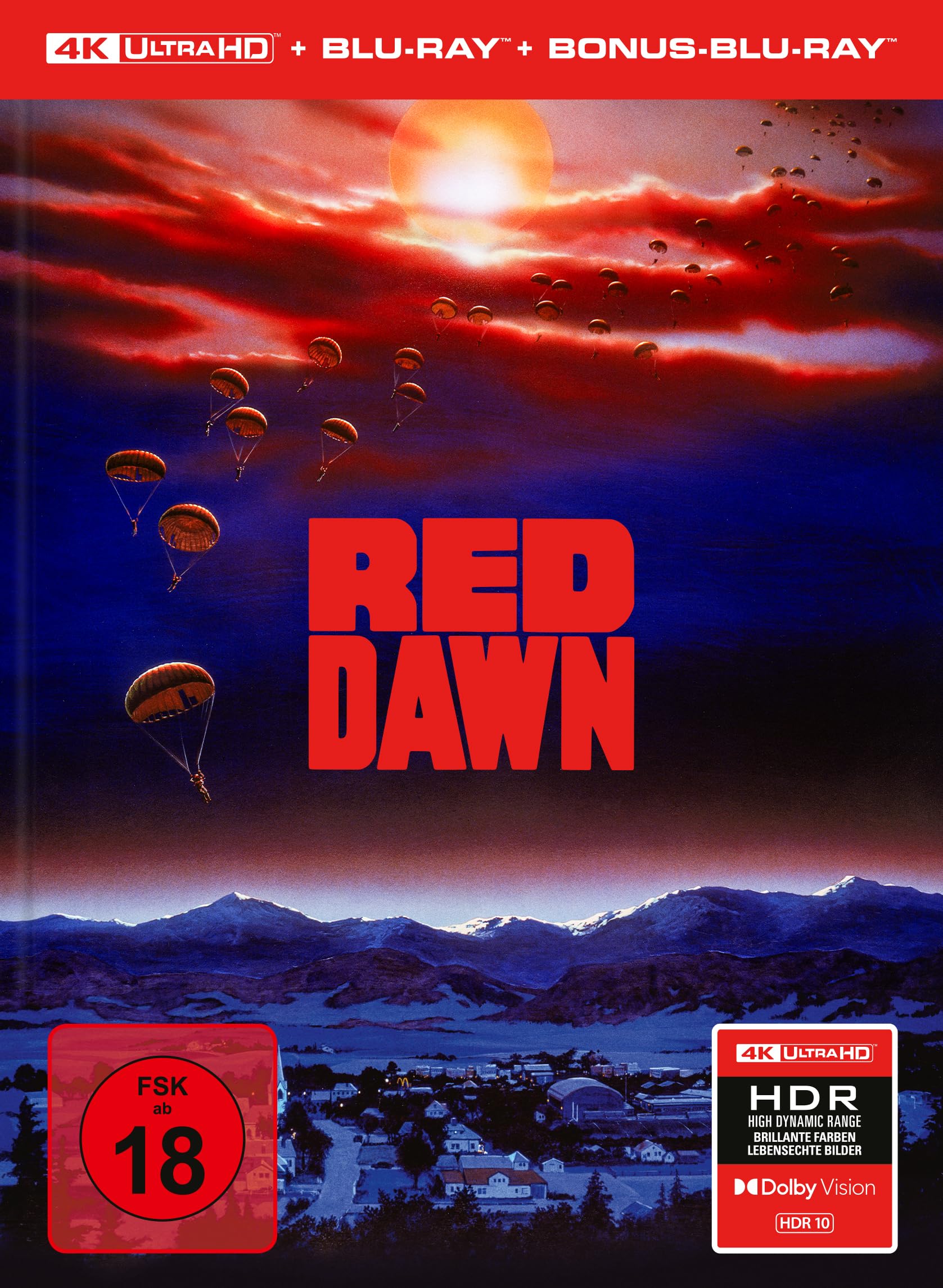 Red Dawn (Die rote Flut) - 3-Disc Limited Collector's Edition im Mediabook - Cover A (4K Ultra ...