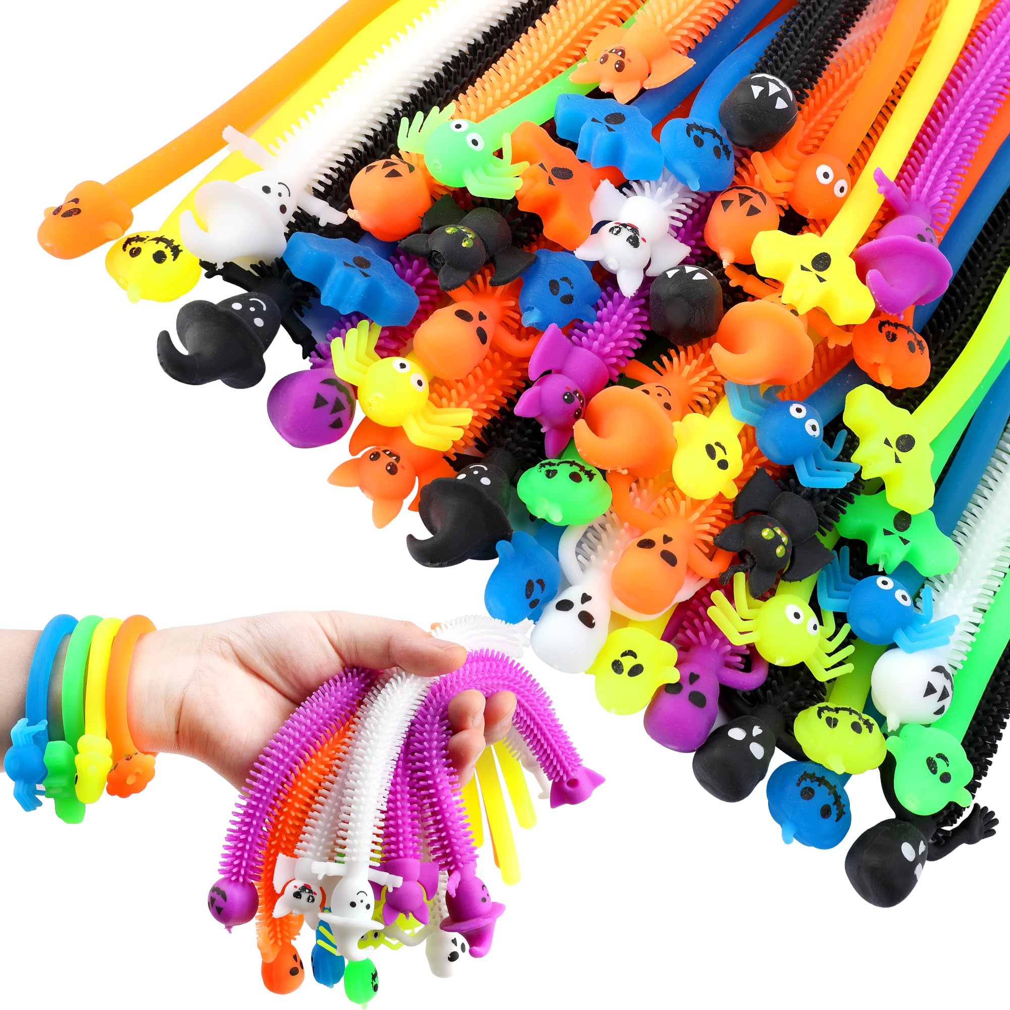 Amazon.com: codree 48 Pcs Halloween Stretchy Fidget Toy- Colorful ...