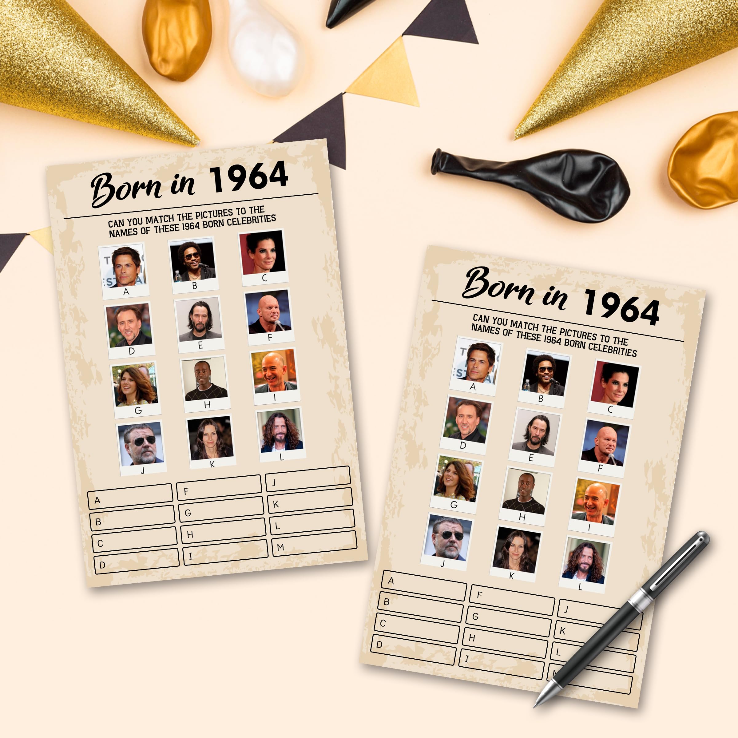 Snapklik.com : 60th Birthday Party Games, Born In 1964 Games, Birthday ...