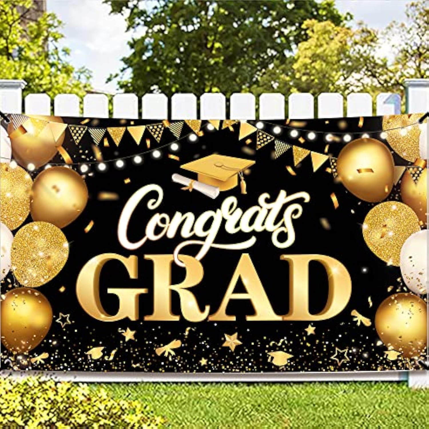 Katchon Xtralarge Congrats Grad Banner 72x44 Inch Congratulations ...