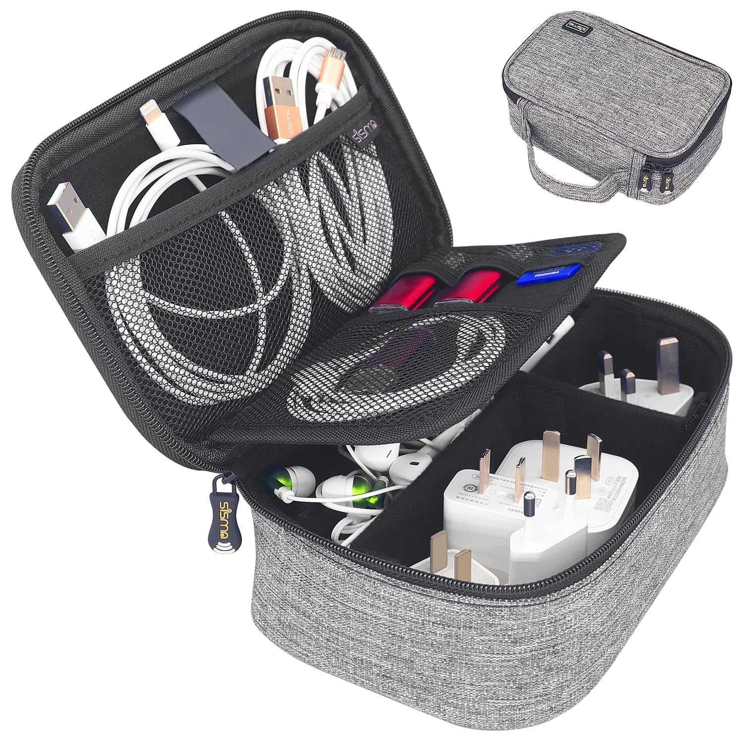 Amazon.com: sisma Travel Cords Organizer Electronics Tech Accessories ...