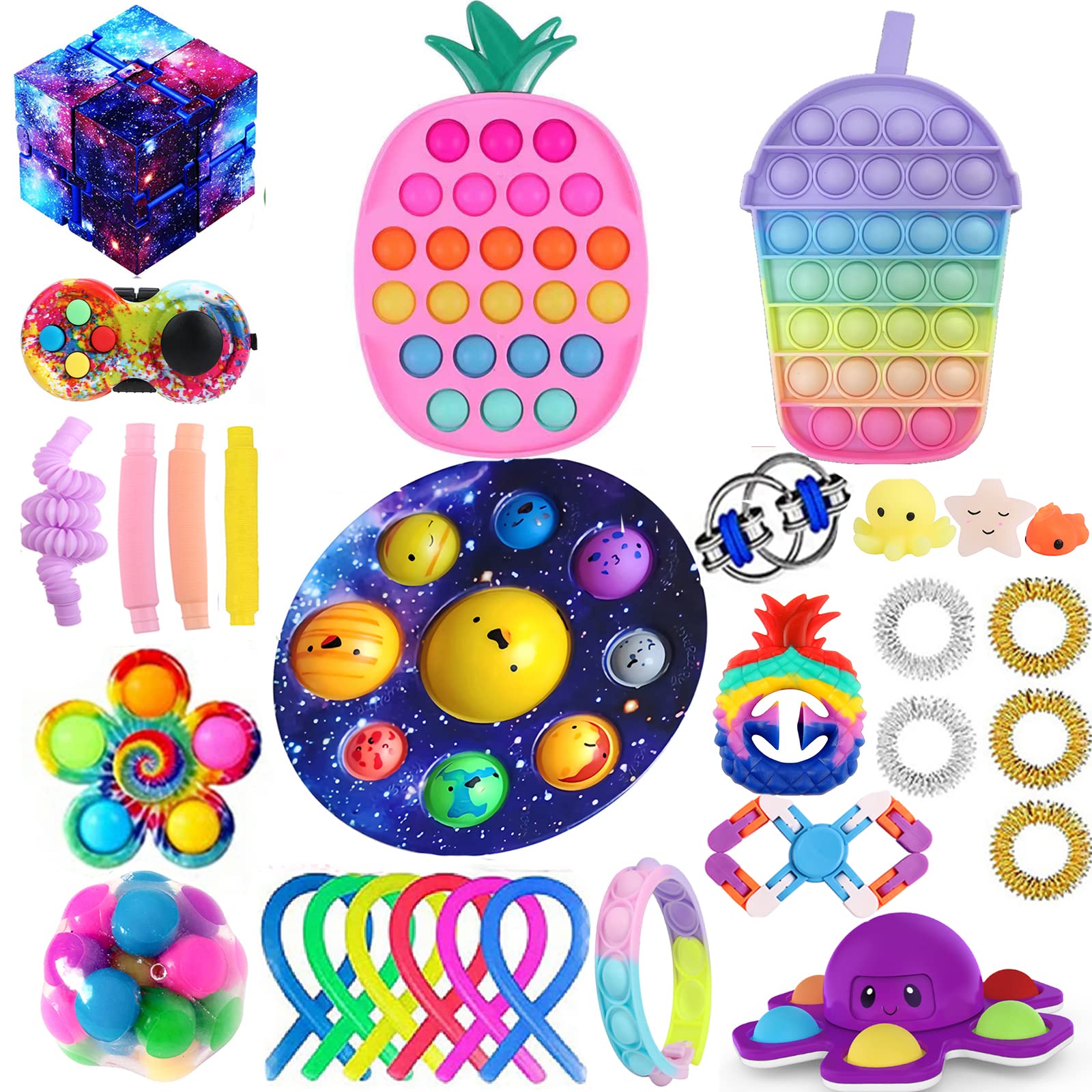 Buy Fidget Packs Sensory Fidget Toys Set with Planet Pop , Stress ...