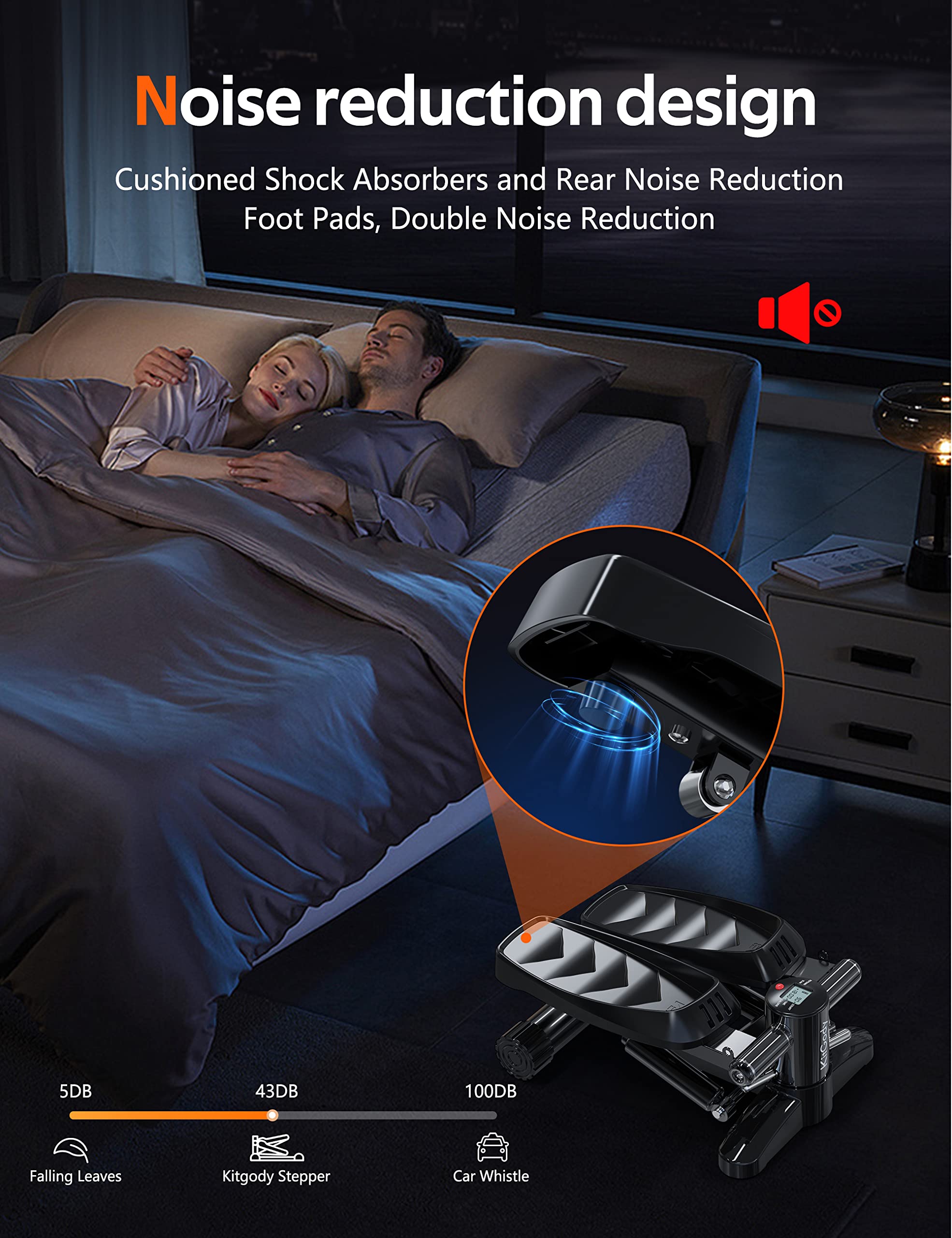 Snapklik.com : Kitgody Health & Fitness Mini Steppers For Exercise ...