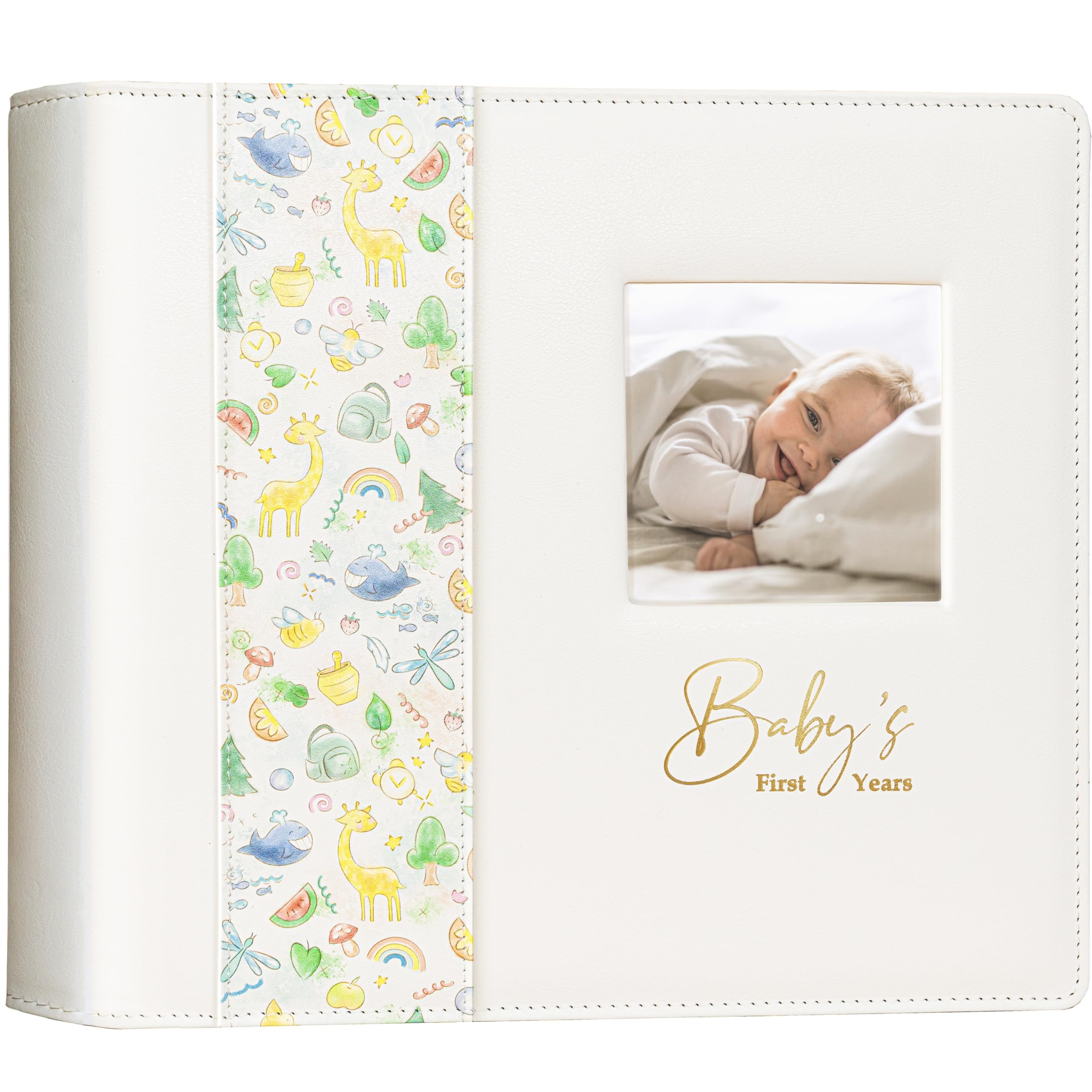 Amazon.com: Keepsake Baby Memory Book Girl Boy – Timeless Leather-Bound ...