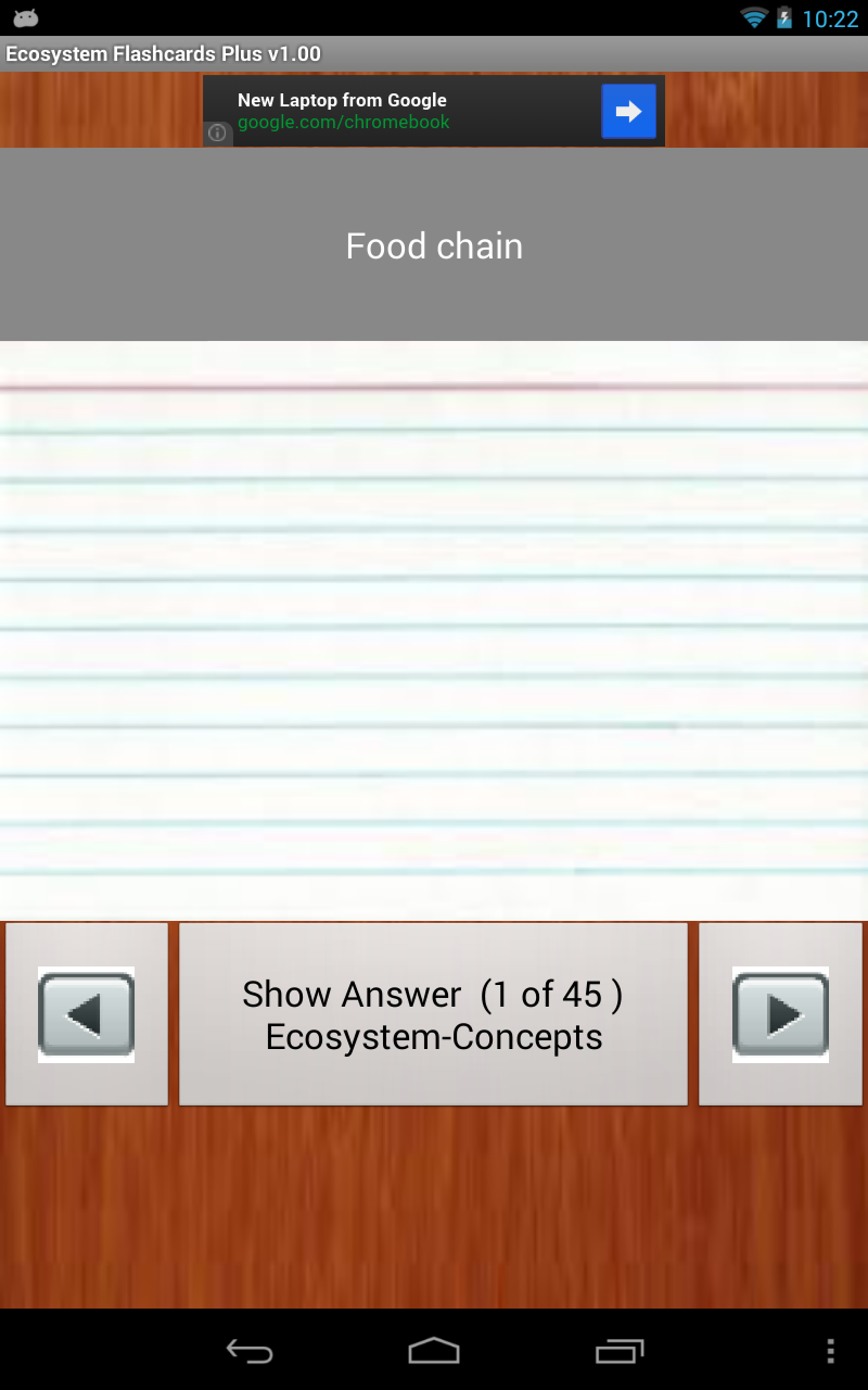 Ecosystem Flashcards Plus - App on Amazon Appstore