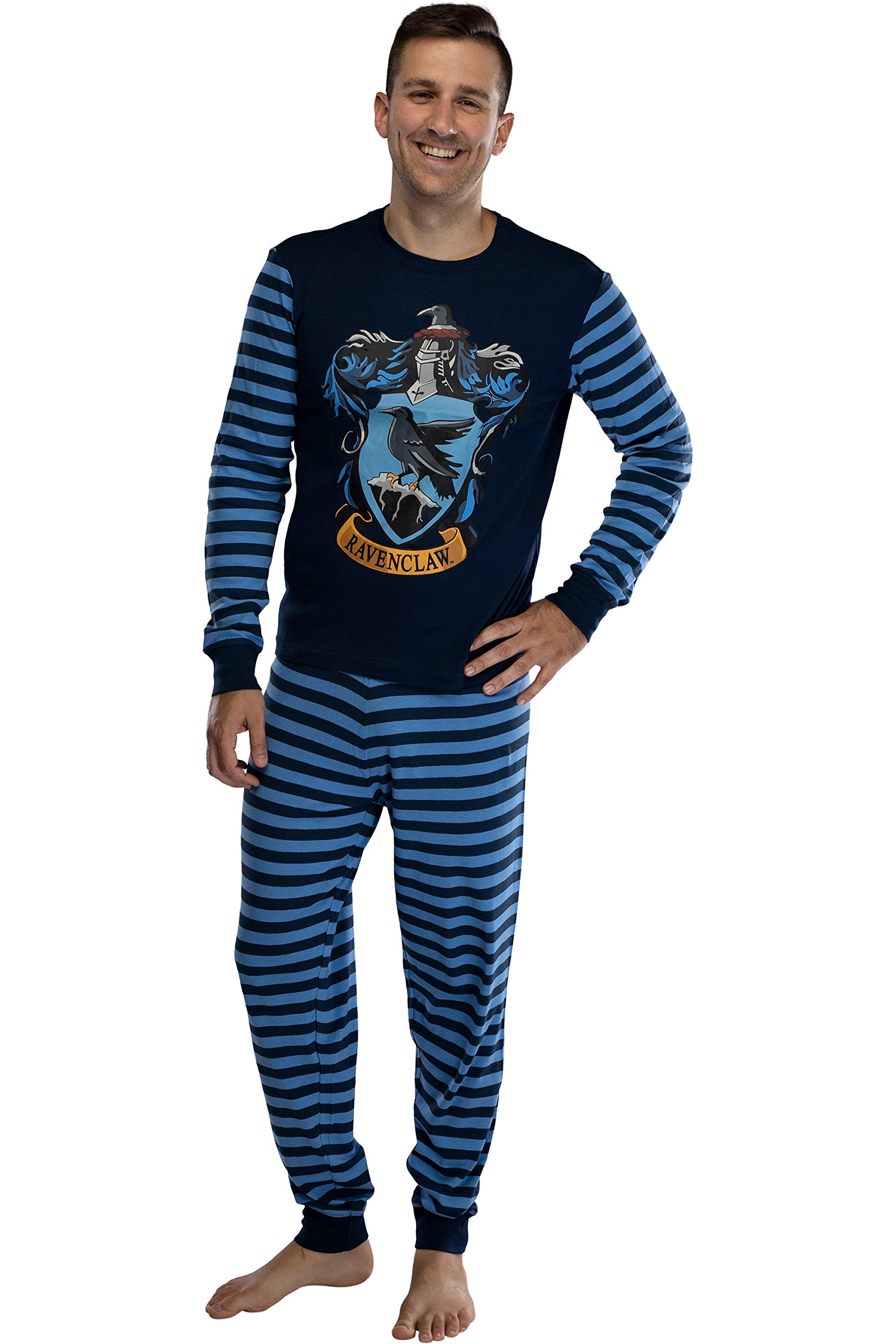 Harry Potter Hogwart's House Crest Tight Fit Adult Cotton Pajama at ...