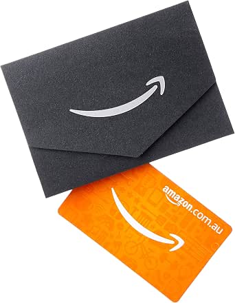 Amazon.com.au $20 Gift Card in a Black and Silver Mini Envelope ...