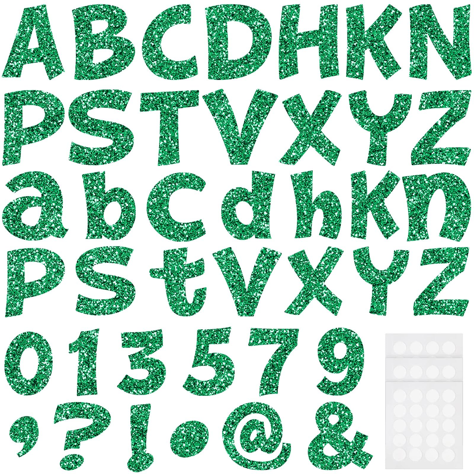 Amazon.com: Colarr 216 Pcs Glitter Bulletin Board Letters for Classroom ...