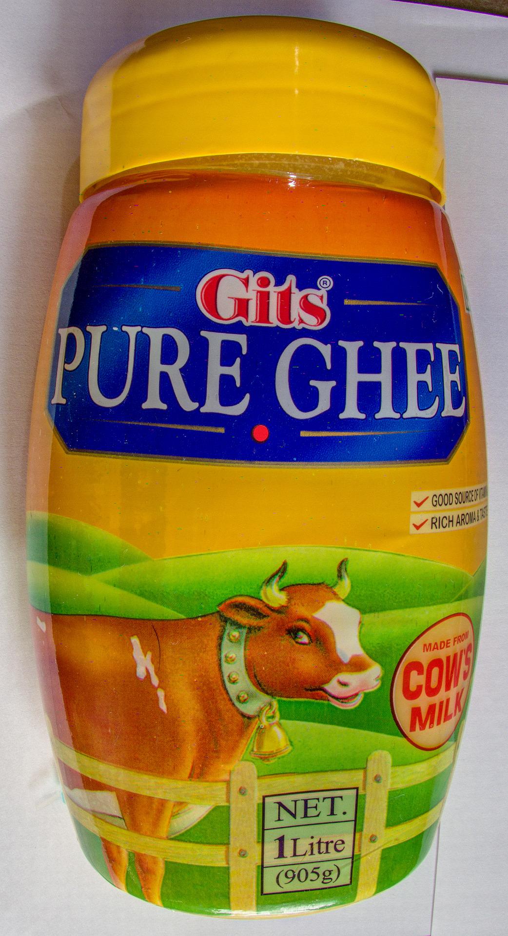 Gits Cow Ghee | 1 ltr Jar | Pack of 1 | Aroma in every drop |Pure Veg ...