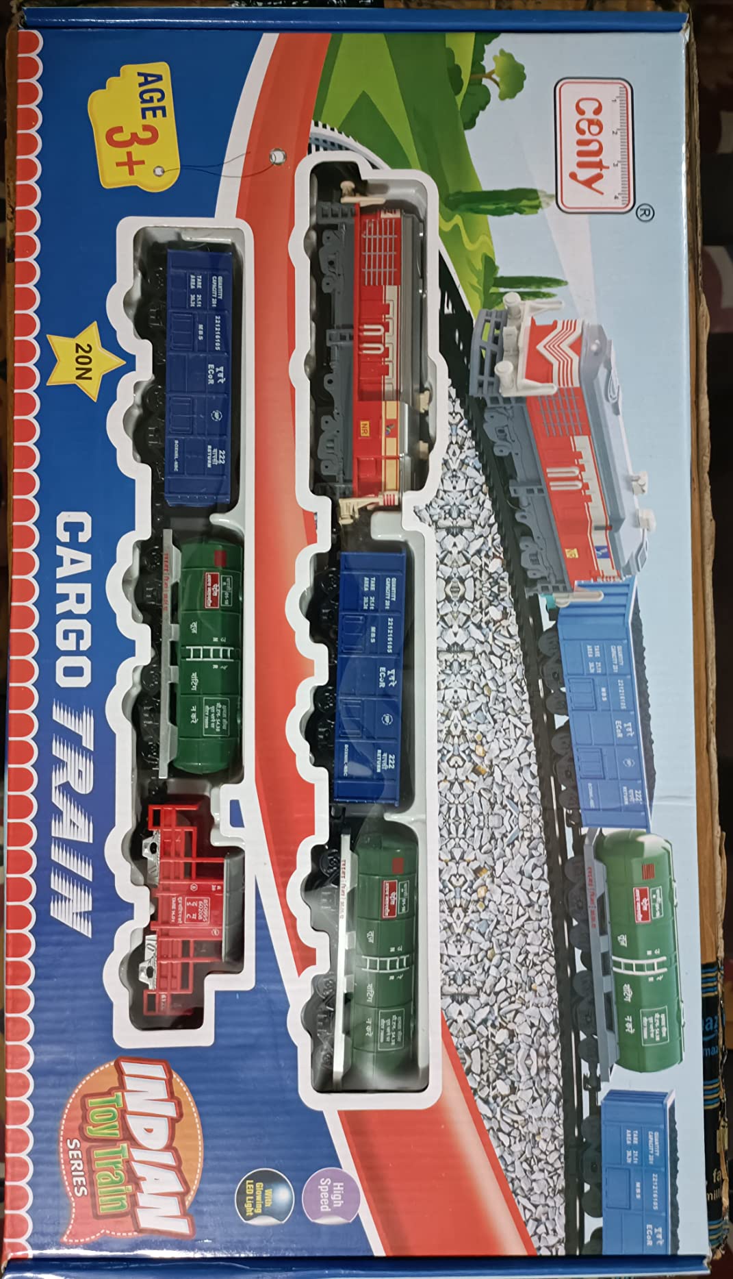 Buy Amisha Gift Gallery Battery Operated Cargo Train Track Toy Set With ...
