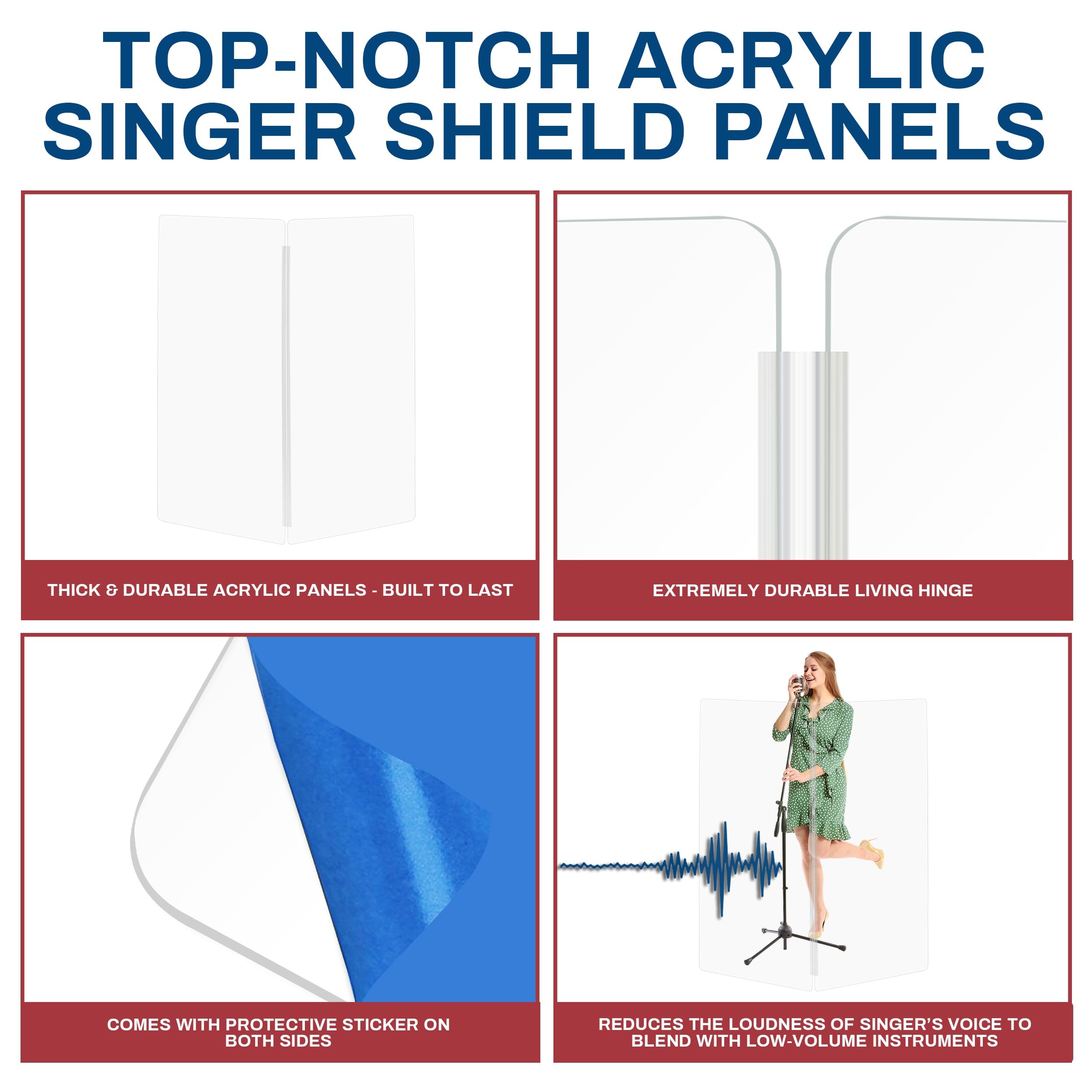 Snapklik.com : Singer Shield, Singer Shield Panels w/Chrome Hinges, 2 ...