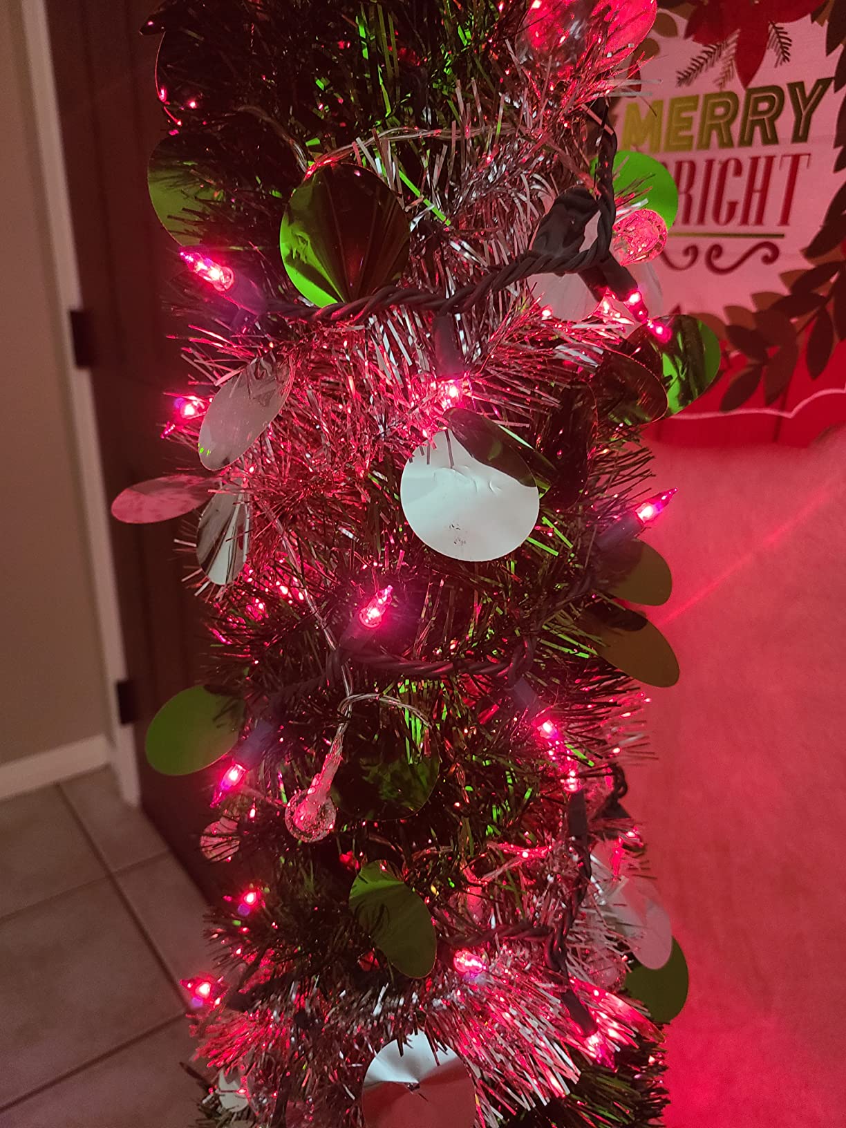 $7/mo - Finance 5FT Christmas Tree with 50 Colorful Lights, Artificial ...