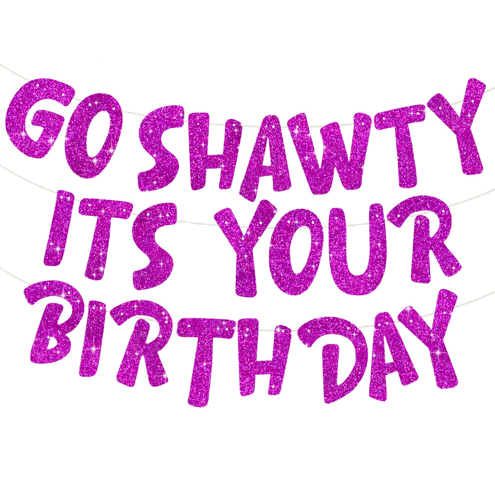 Snapklik.com : Purple Go Shawty Its Your Birthday Banner,NO DIY,Hip Hop ...