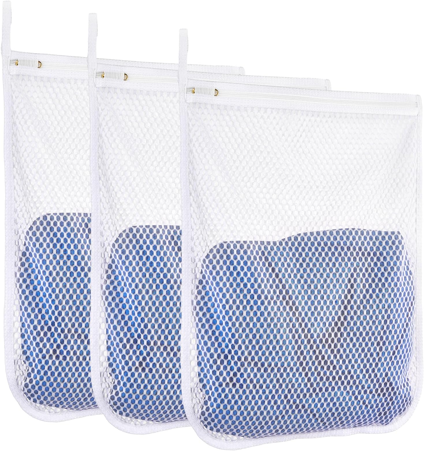 Amazon.com: 3 pcs Durable Honeycomb Mesh Laundry Bags for Delicates 12 ...