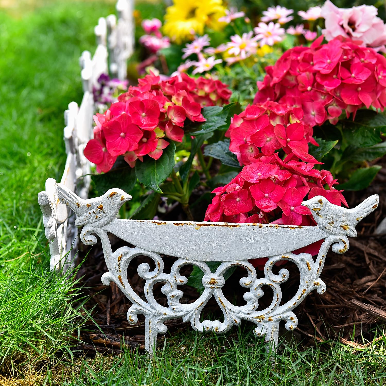 Borde De Jardín De Hierro Forjado Pesado Venta Caliente Valla De