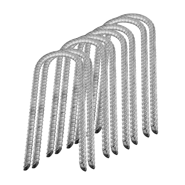 Buy Pinnacle Mercantile Galvanized Set 4 or 8 Trampoline Anchors Stakes ...