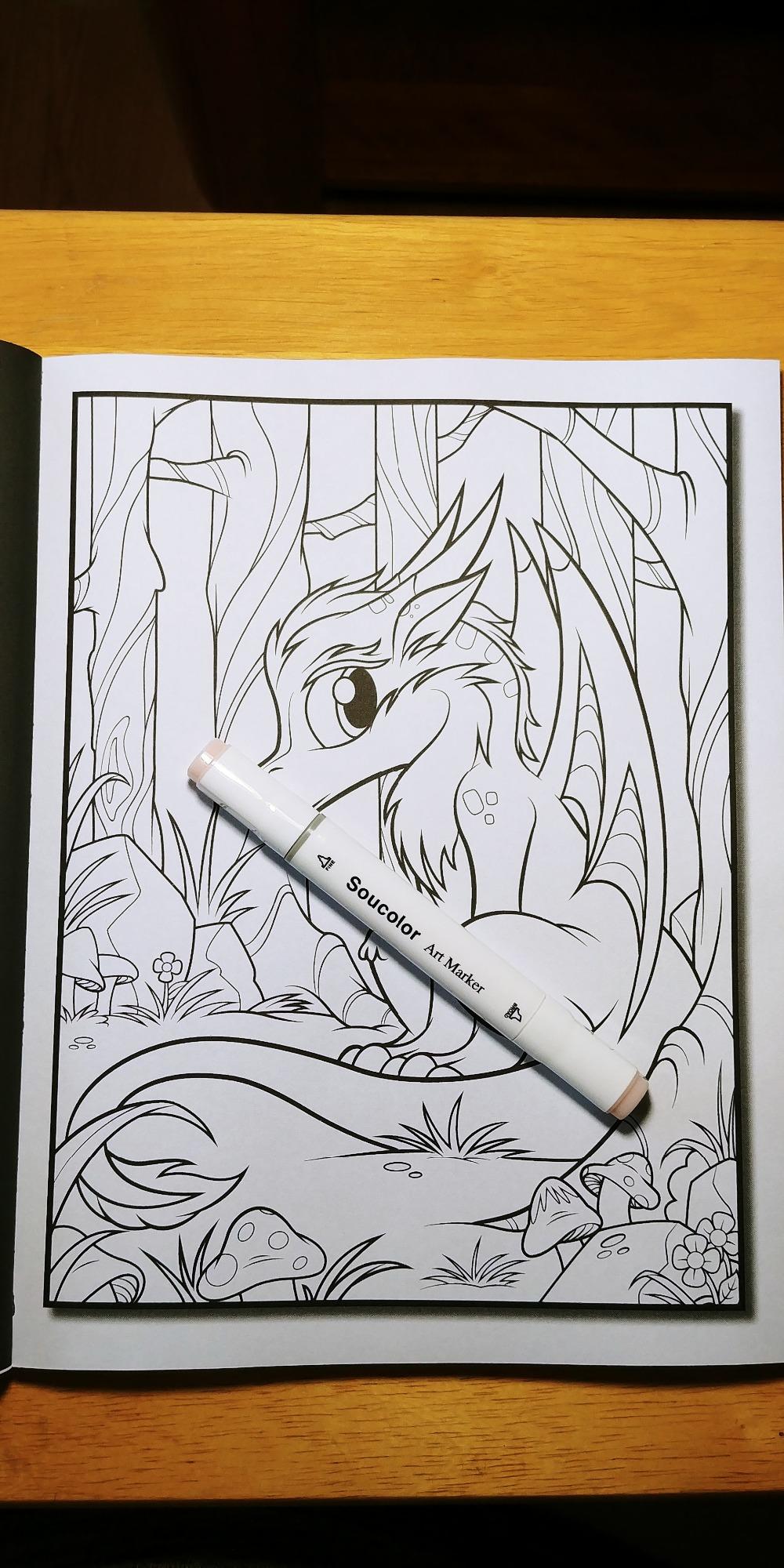 Amazon.com: Baby Dragons: An Adult Coloring Book with Adorable Dragon ...