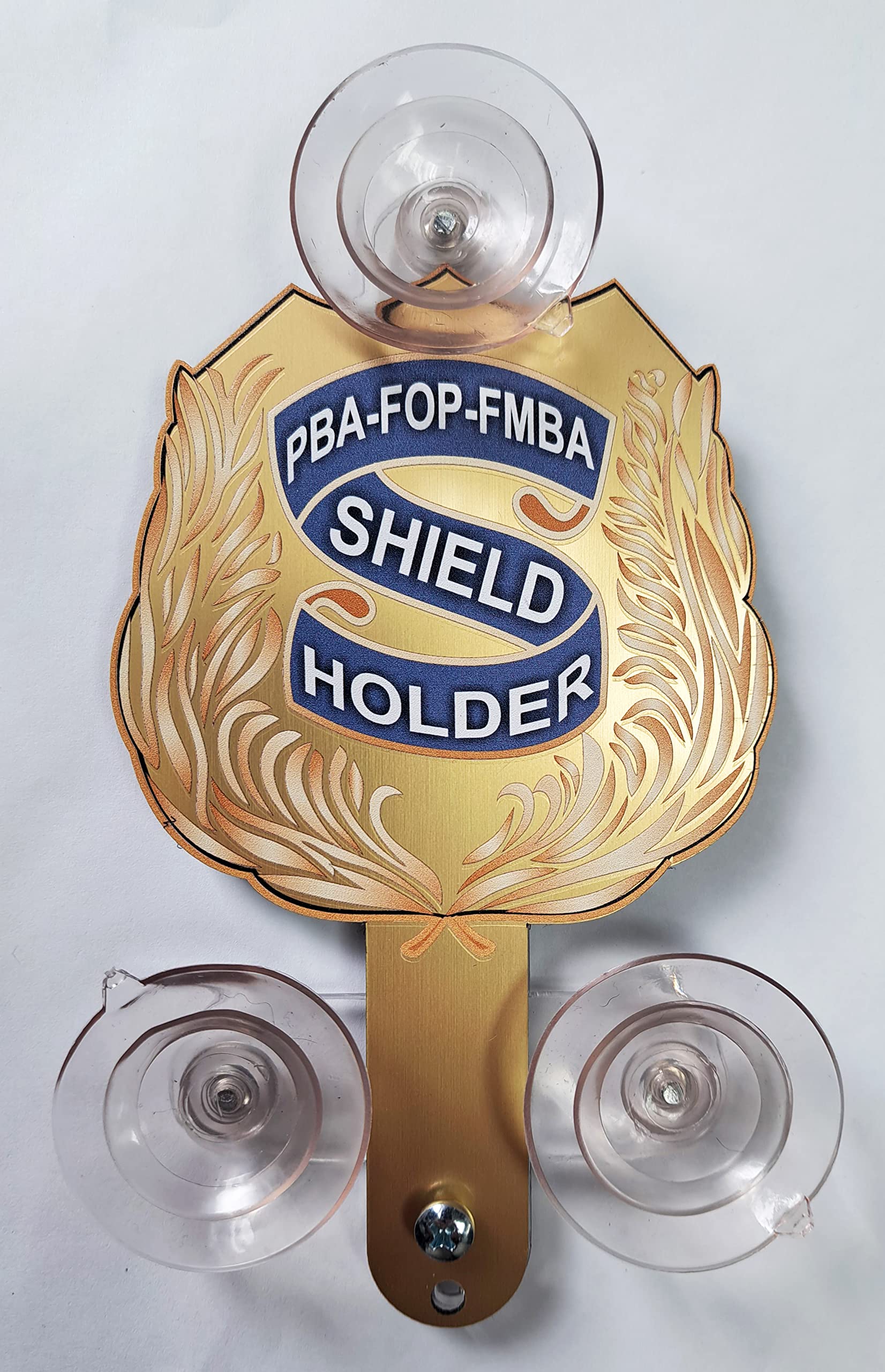 Amazon.com: 911 Specialties Heavy Duty Police Shield Holder for Car Window fits PBA F0P FMBA ...