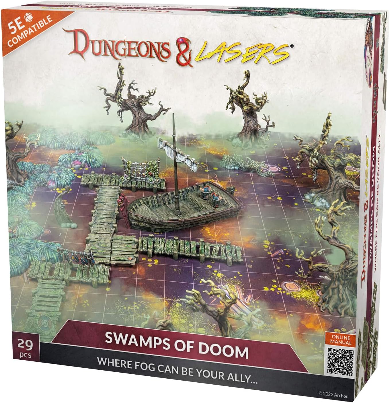 Dungeons & Lasers Swamps of Doom - Juego de 29 piezas de iniciación d&d ...