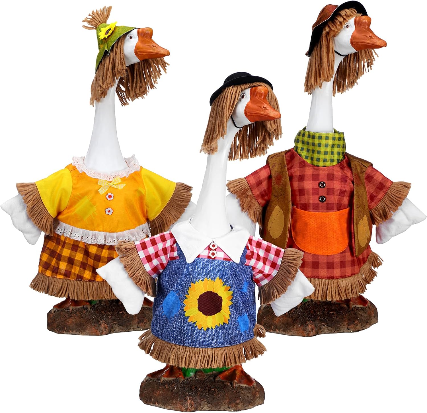 Amazon.com : Yeyeplum 3 Set Fall Goose Outfit 23 Inch Fall Pilgrim ...