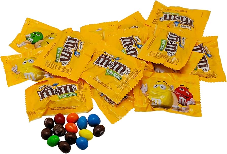  SupplyTiger M M s Peanut Fun Size Bulk Candy 128oz Party Favor