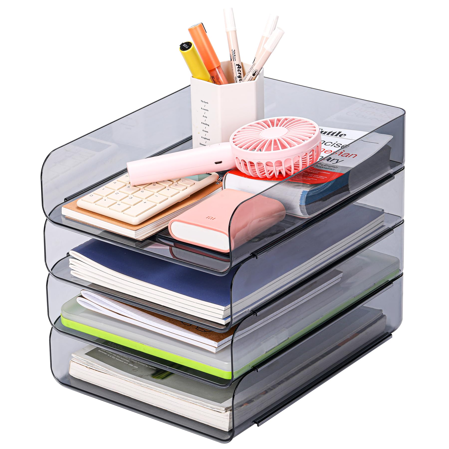Snapklik.com : Letter Tray, Set Of 4 Office Organization And Storage ...