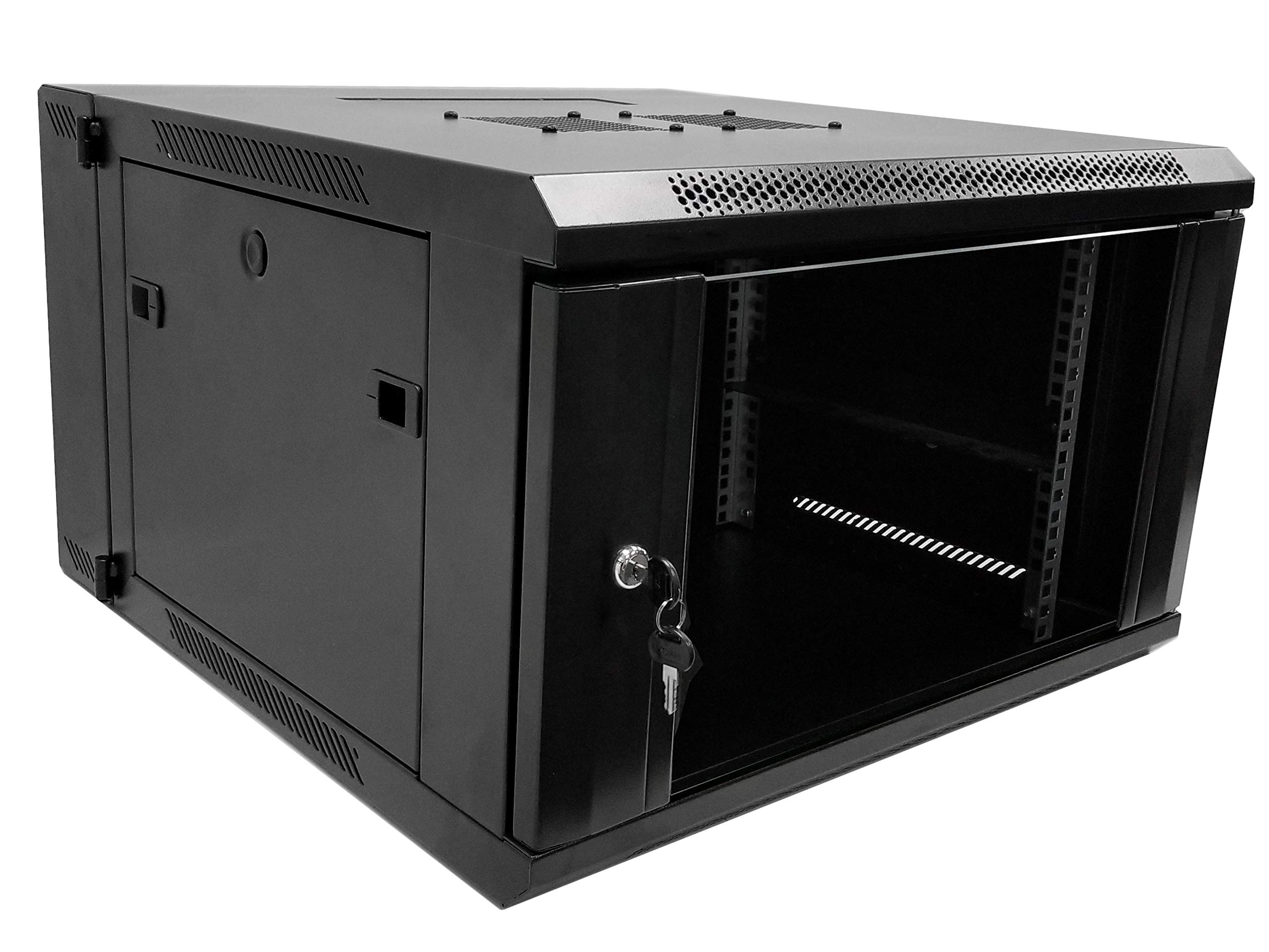 Buy NetMaxDepot 6U Professional Wall Server Cabinet Enclosure Double ...