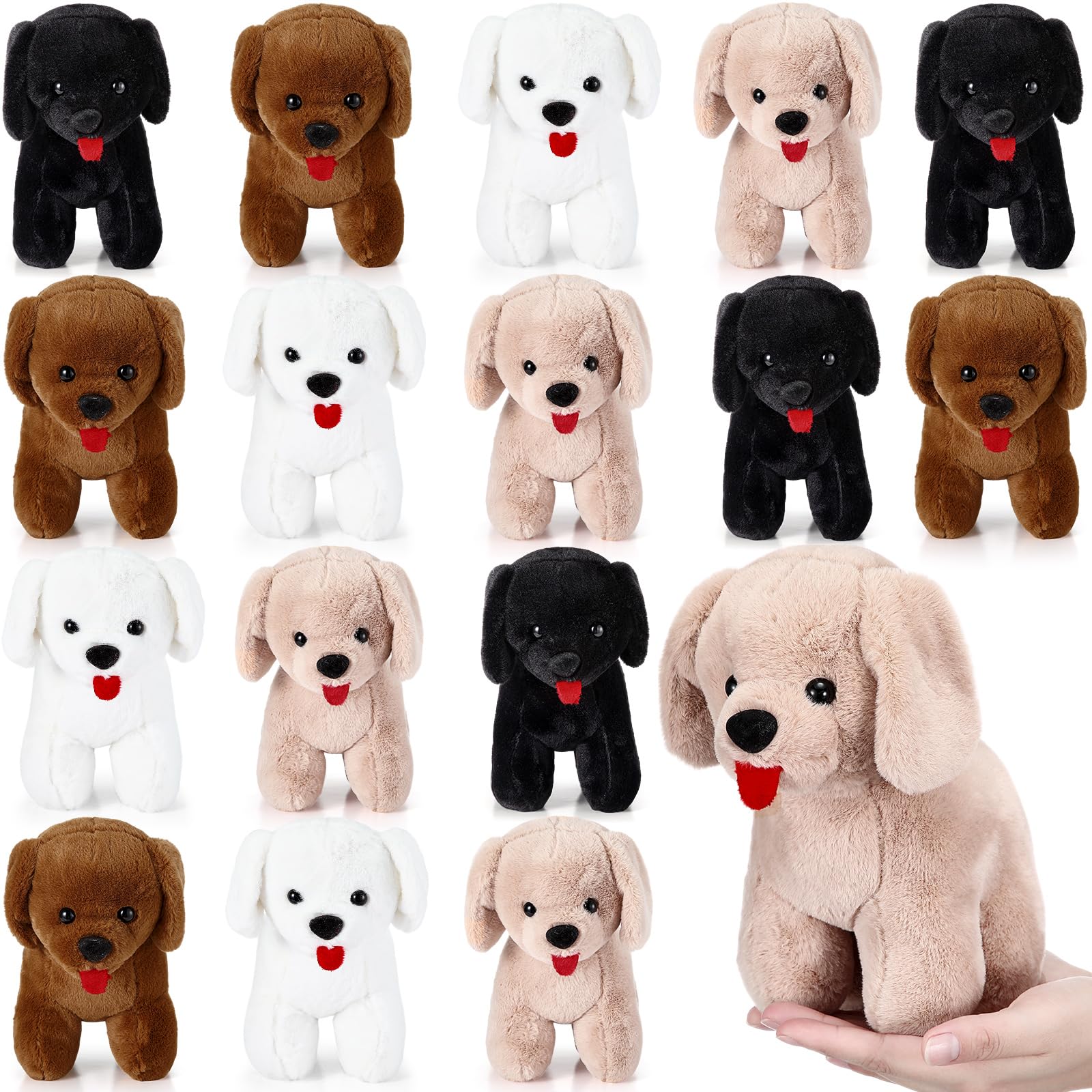 Amazon.com: Syhood 16 Pcs Plush Dogs 7.87 Inches Stuffed Dogs Bulk ...