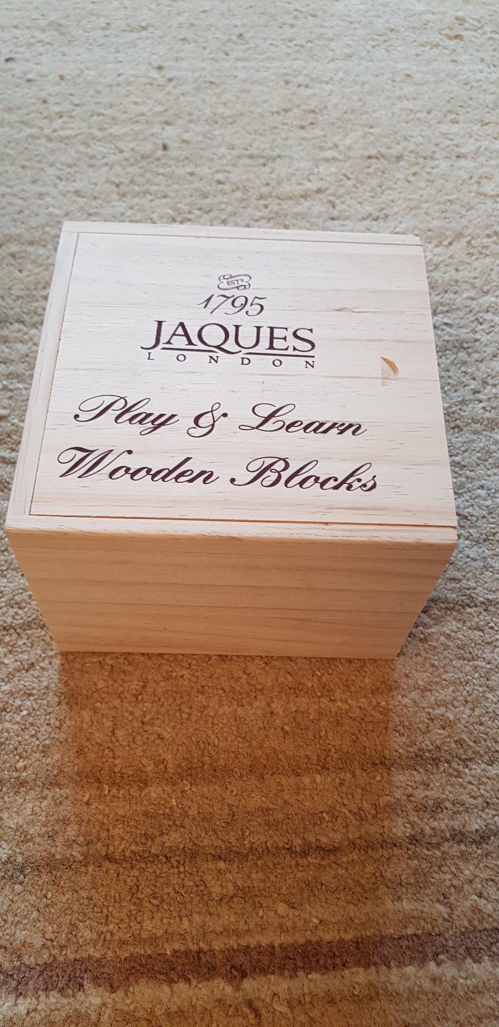 Jaques of London Wooden Building Blocks | Alphabet Blocks | Educational ...