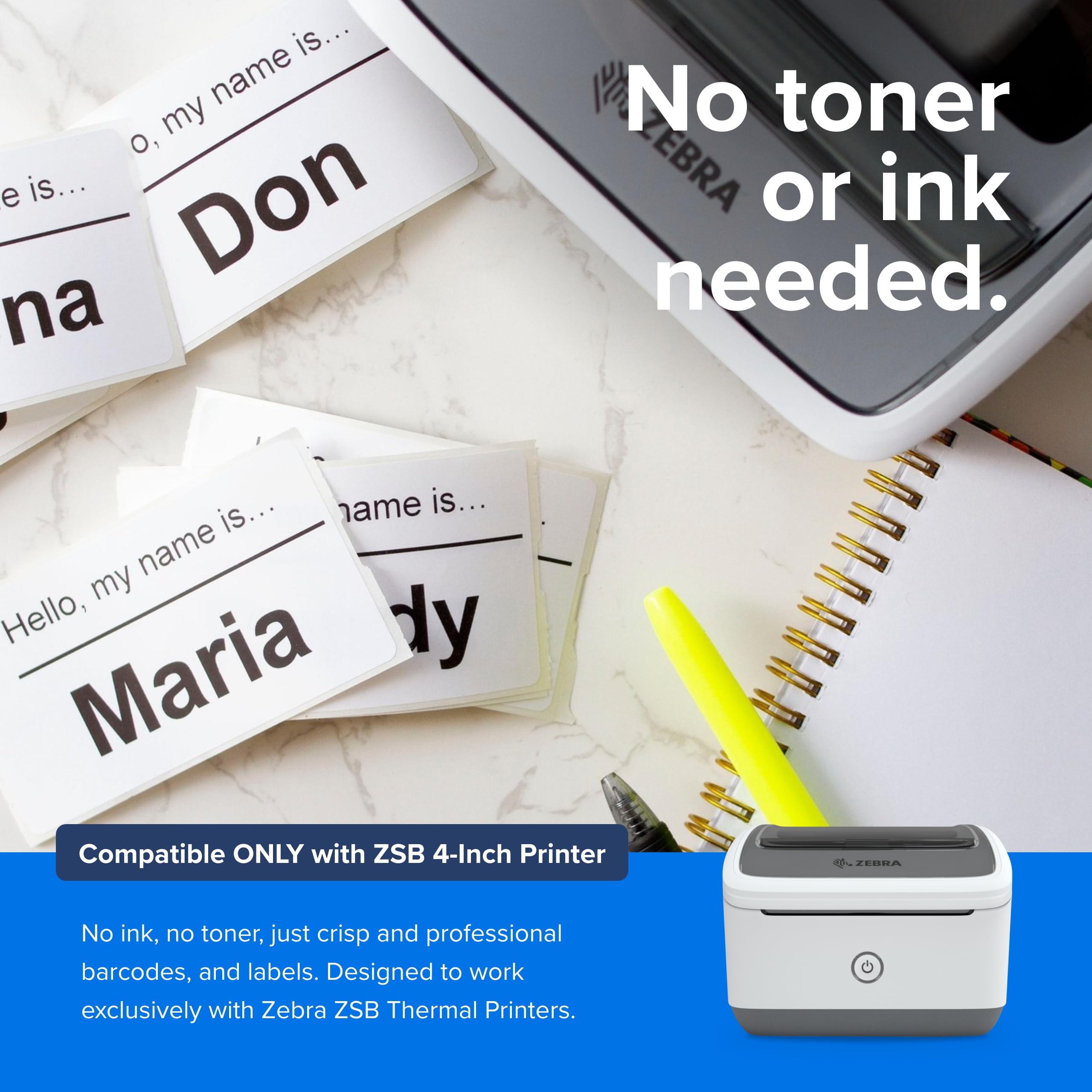 Snapklik.com : ZEBRA ZSB Series Labels - Potato Starch-Based Printer ...