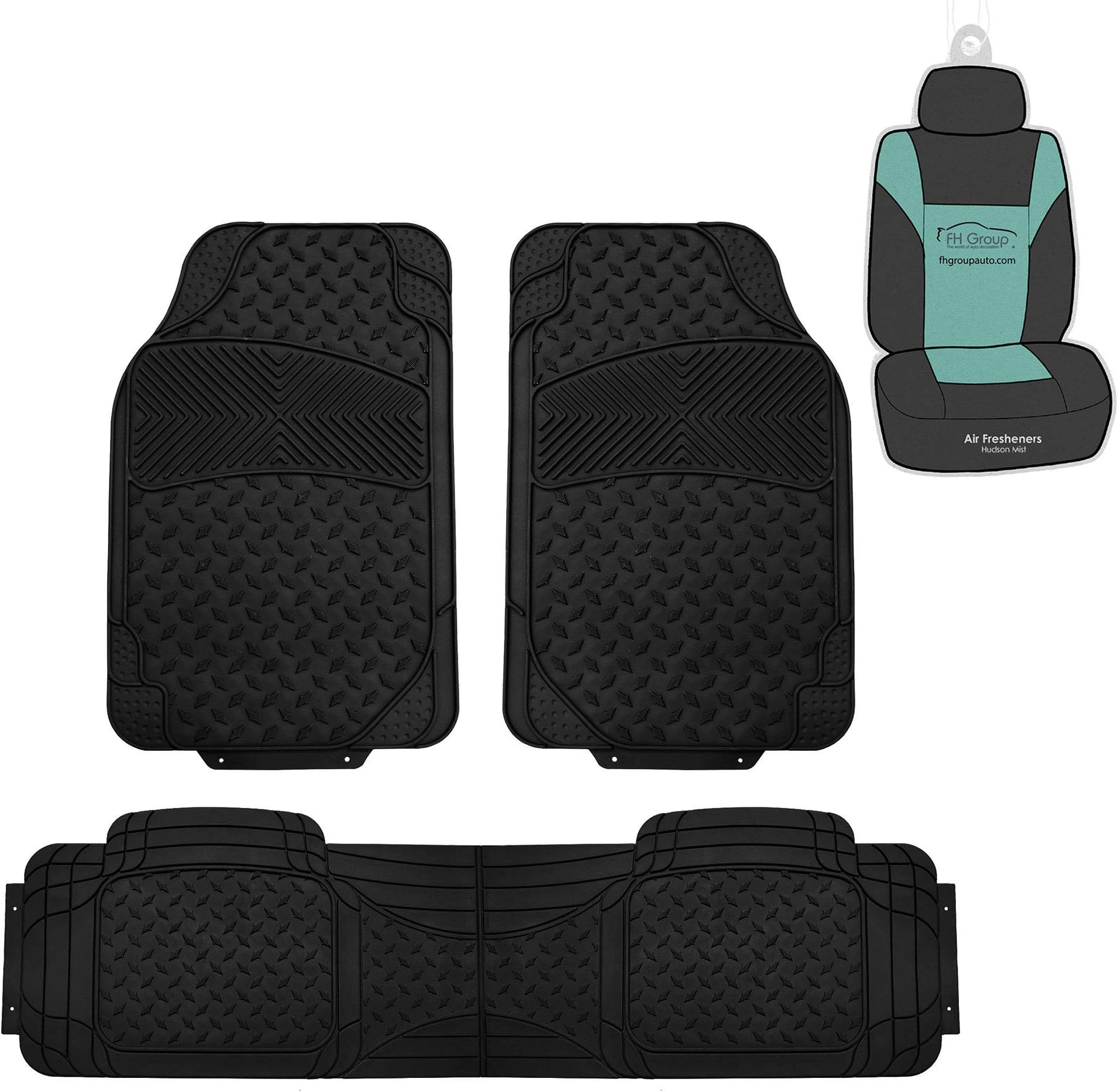 Amazon.com: FH Group Automotive Floor Mats, Heavy-Duty Rubber Floor ...