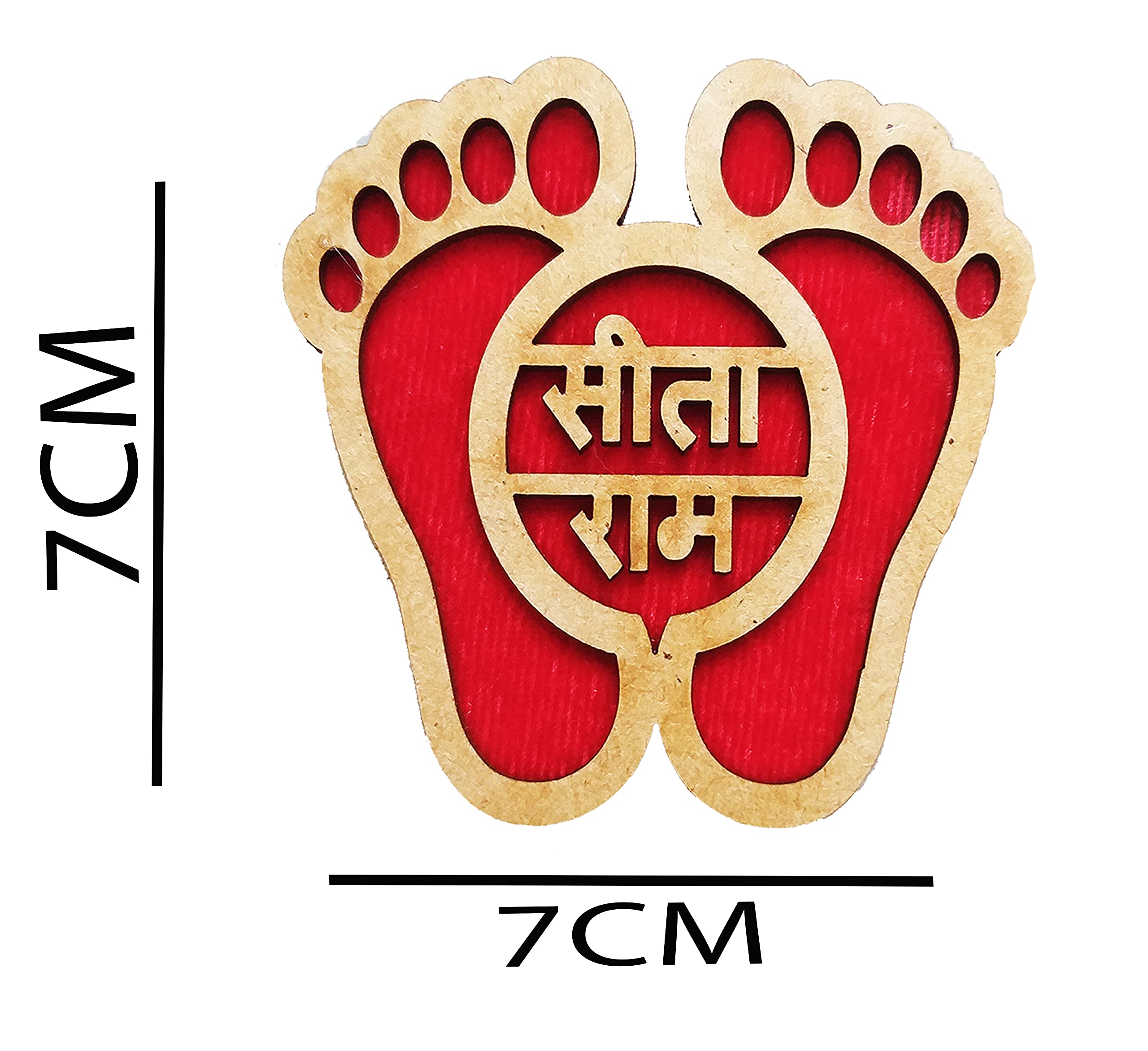 Buy indian art & crafts Sita Ram charan paduka Sticker Set of 2 Piece ...