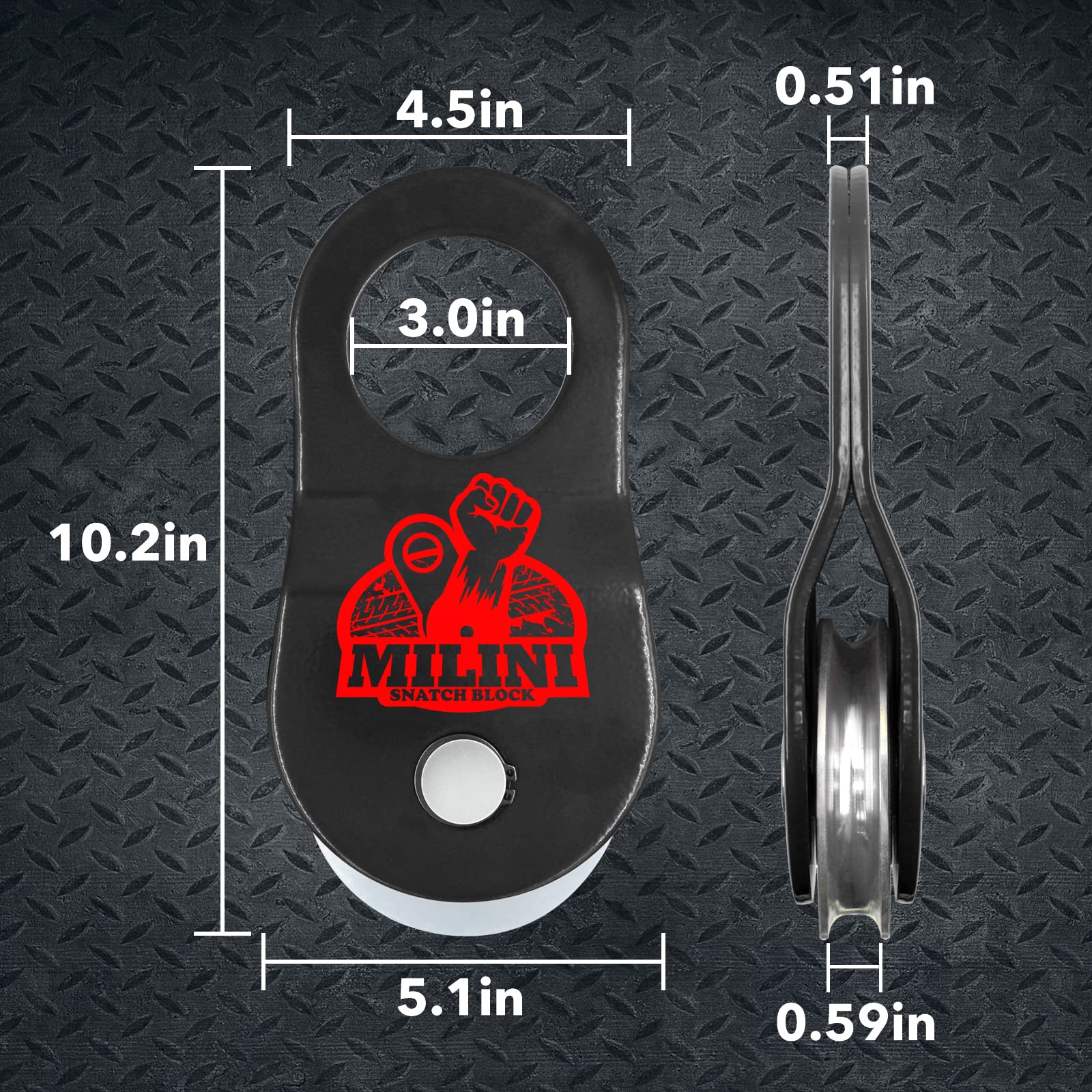 Snapklik.com : MILINI Snatch Block, Strength Recovery Off-Road Heavy ...