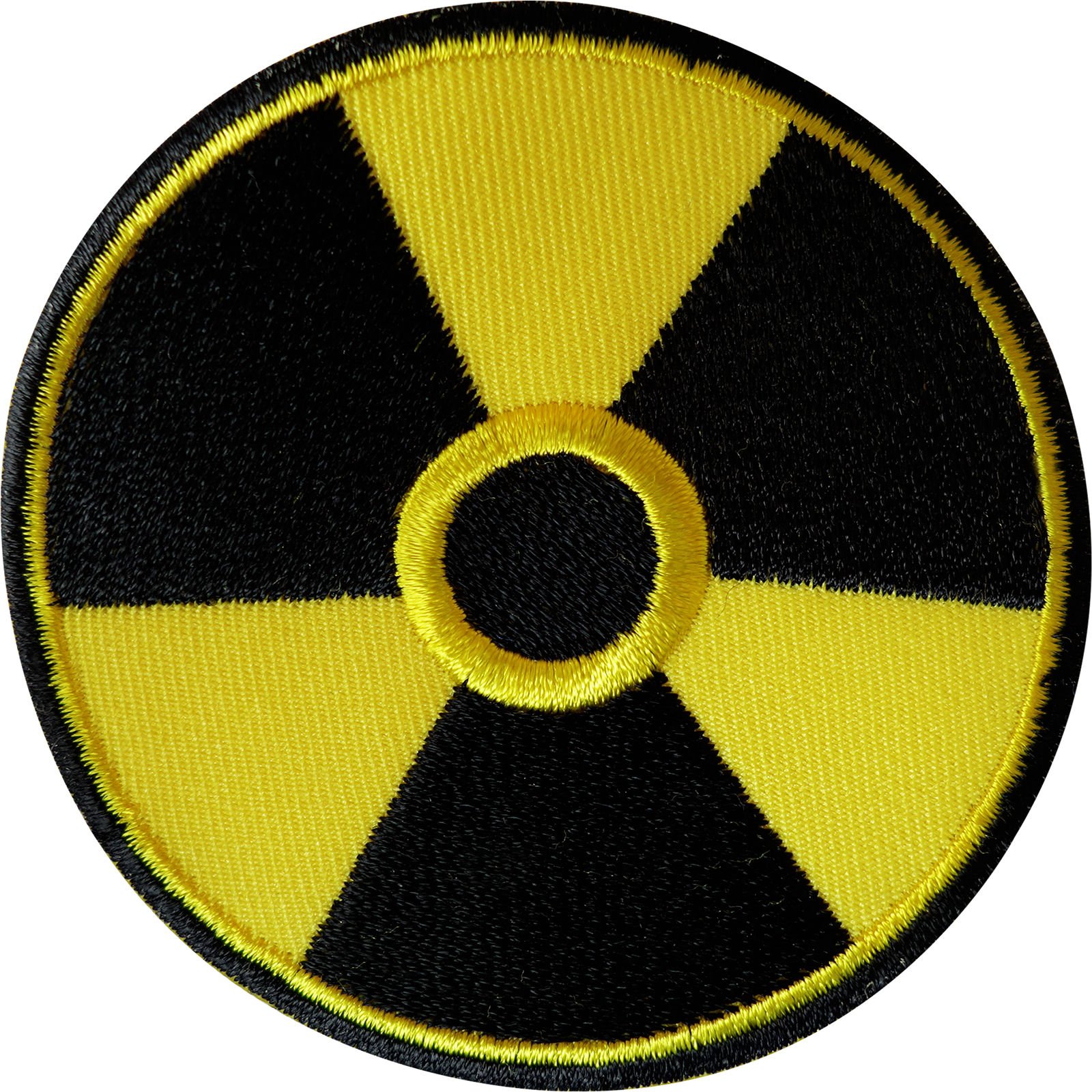 Radioactive Patch Iron Sew On Badge Warning Danger Radiation Hazard ...