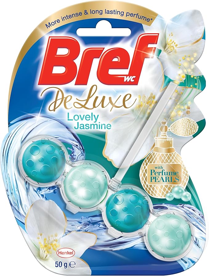 Bref Deluxe Lovely Jasmine Rim Block Toilet Cleaner 50g : Amazon.com.au ...