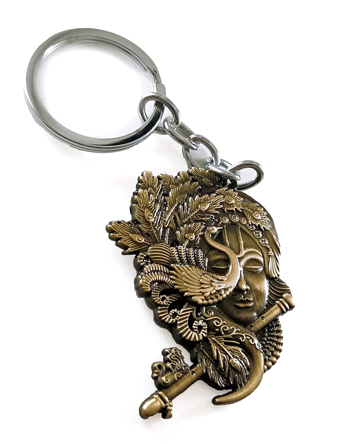 SGE 89 God Krishna Muraliwale Double Side Divine Blessings Metal ...