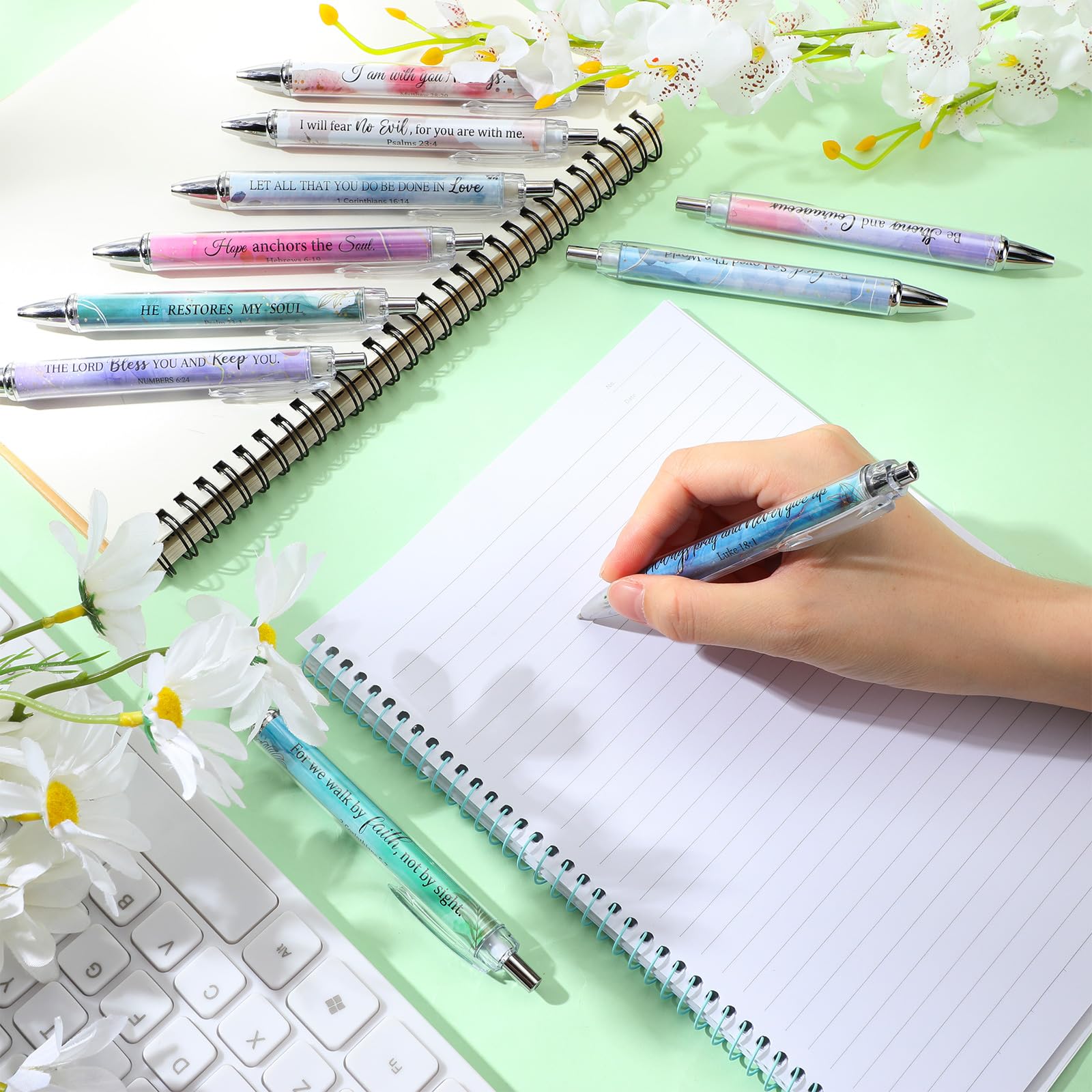 Snapklik.com : Qeeenar 50 Pcs Bible Verse Ballpoint Pens Christian Gift ...