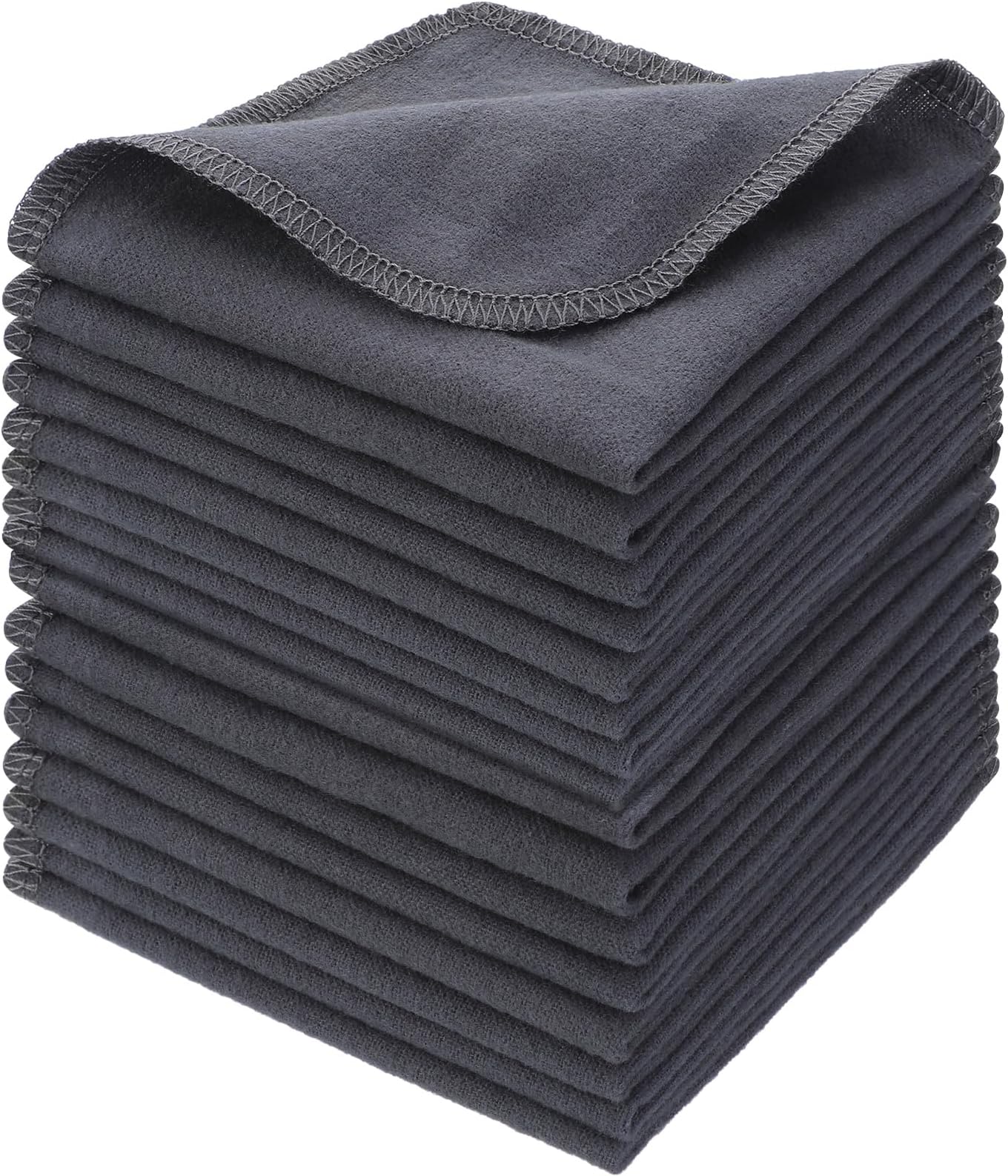 Amazon.com : SmoothNovelty 48 Pcs Flannel Cloth Baby Wipes Reusable ...