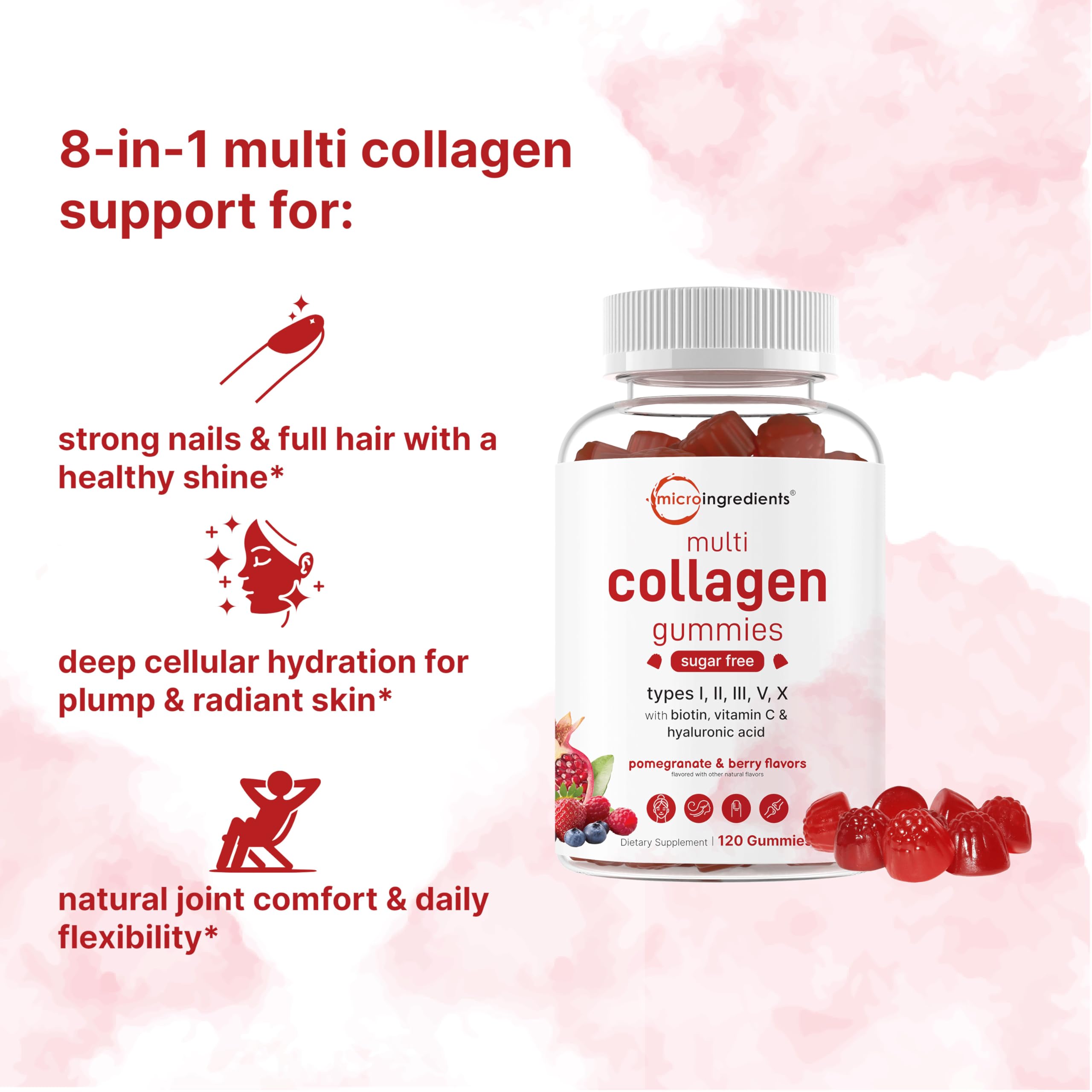 Snapklik.com : Micro Ingredients Multi Collagen Peptides, 120 Collagen ...