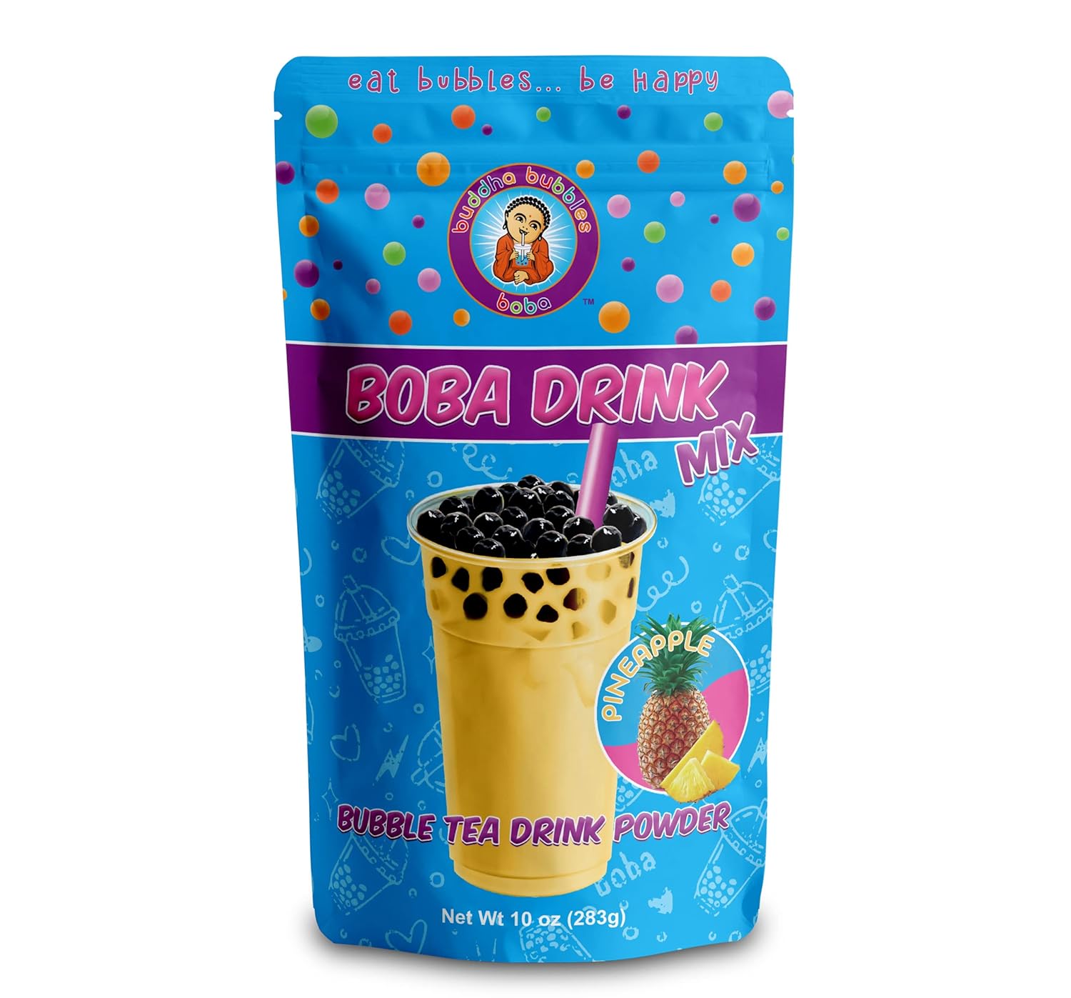 Amazon.com: PINEAPPLE Boba/Bubble Tea Drink Mix Powder By Buddha ...