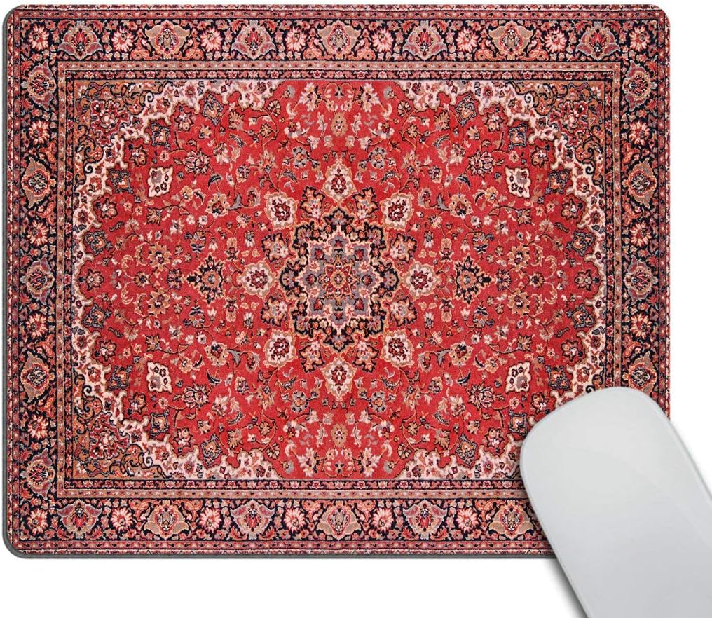 Amazon.com: Persian Style Carpet Mouse Pad – Vintage Miniature Bohemian ...