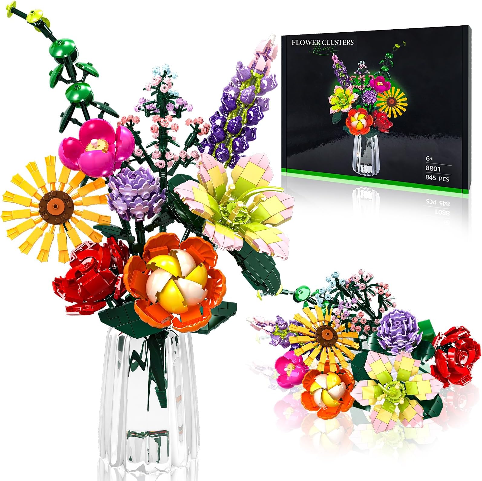 LEGO Icons Flower Bouquet 10280 Building Decoration Set - Artificial ...