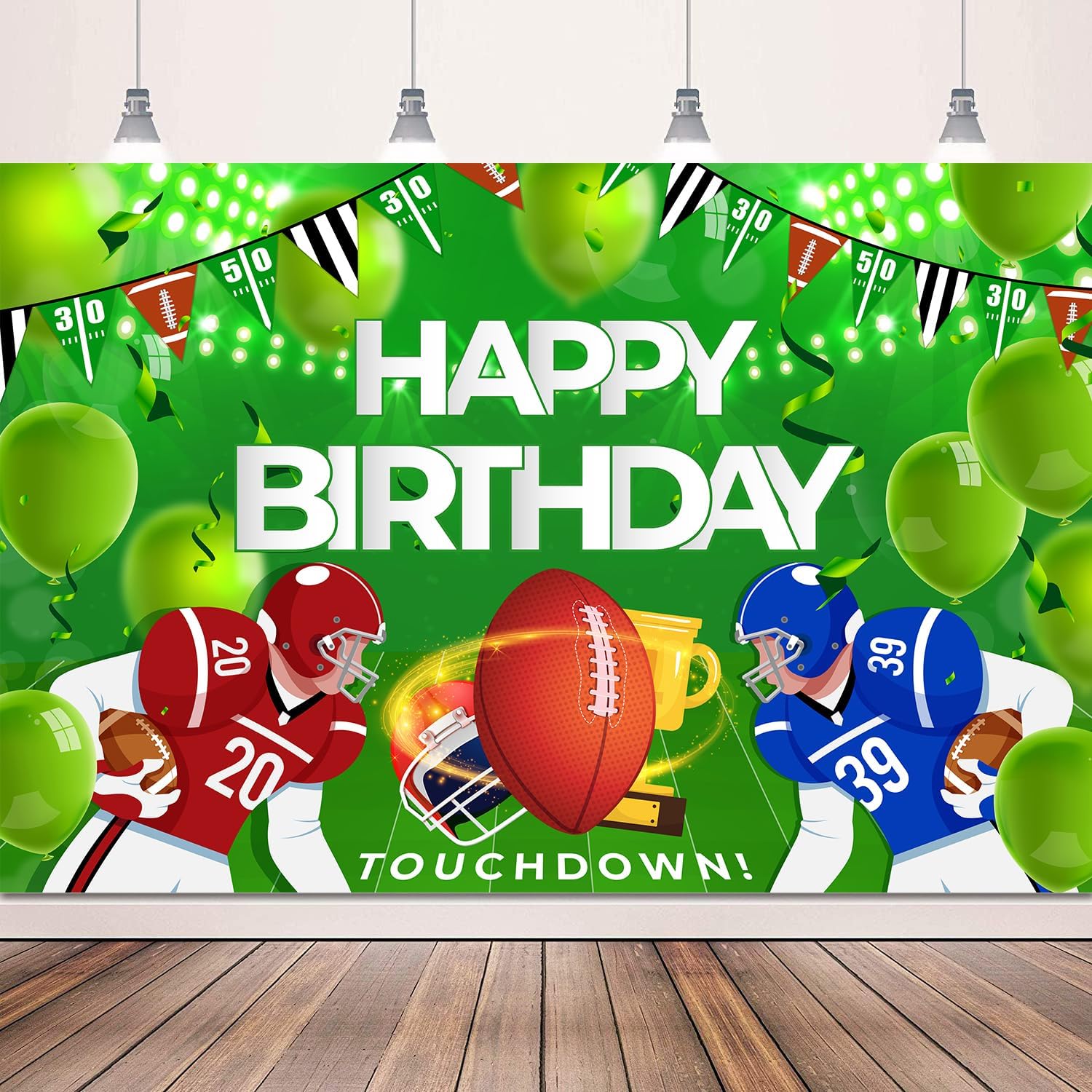 Amazon.com: GPWXYYY Football Birthday Party Decorations, Super Football ...
