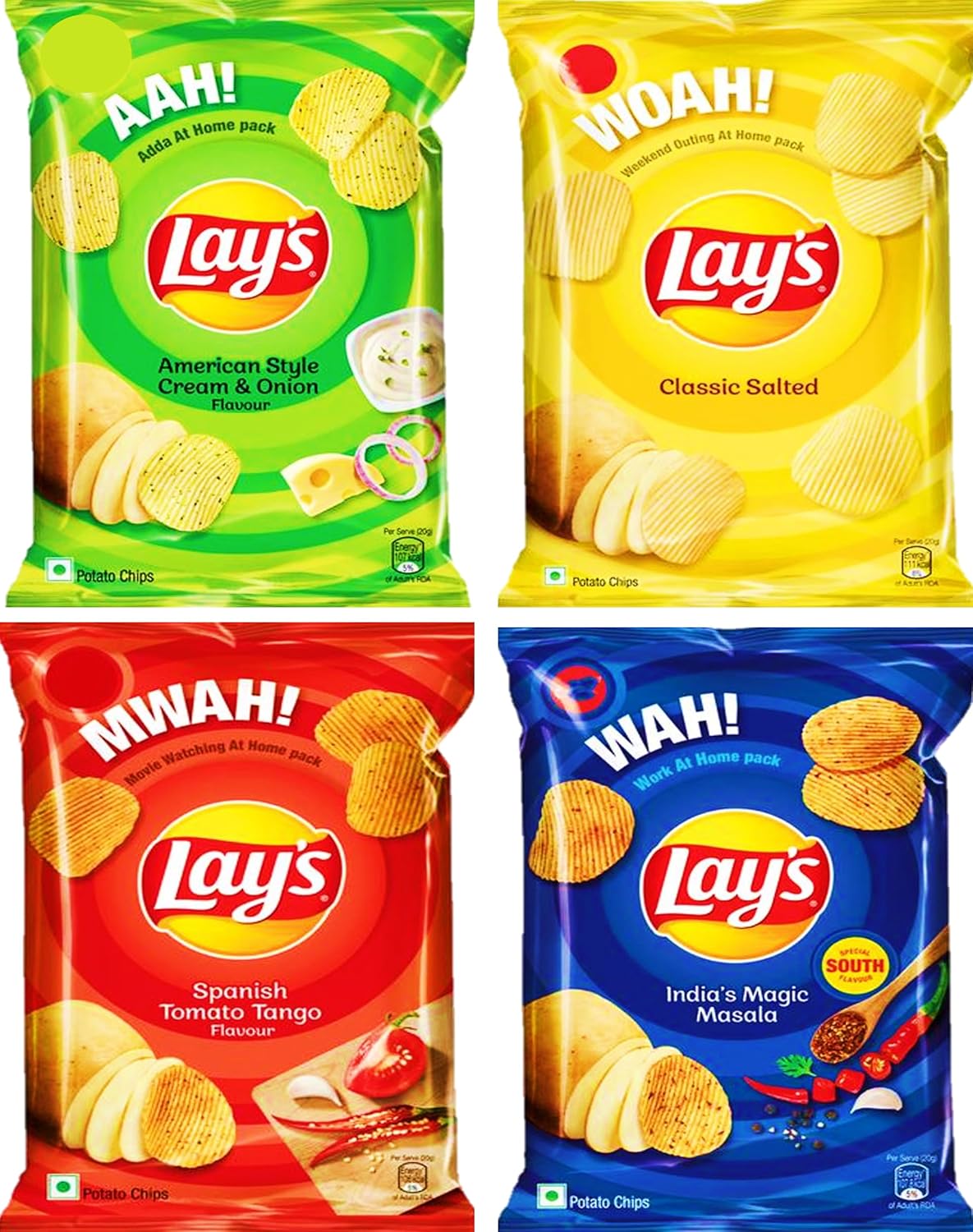 Lays all flavours potato chips Humara Bazar : Amazon.in: Grocery ...