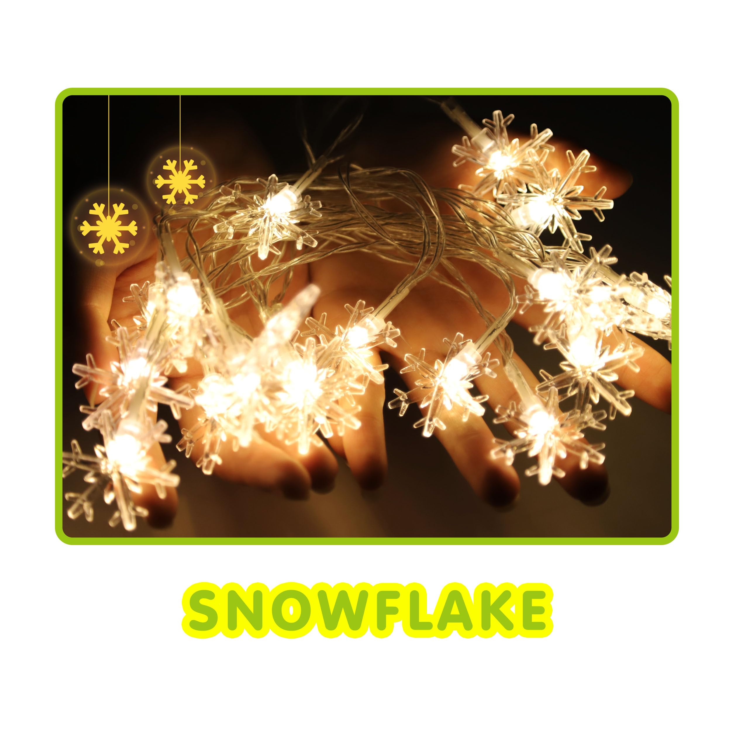 Snapklik.com : LED Lights 3 Piece Set 27 Total Length, 9 Each, Warm ...