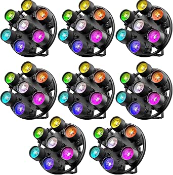 Amazon.com: 350W Stage Lights, Nitehop RGB DJ Par Light with 7X50W ...