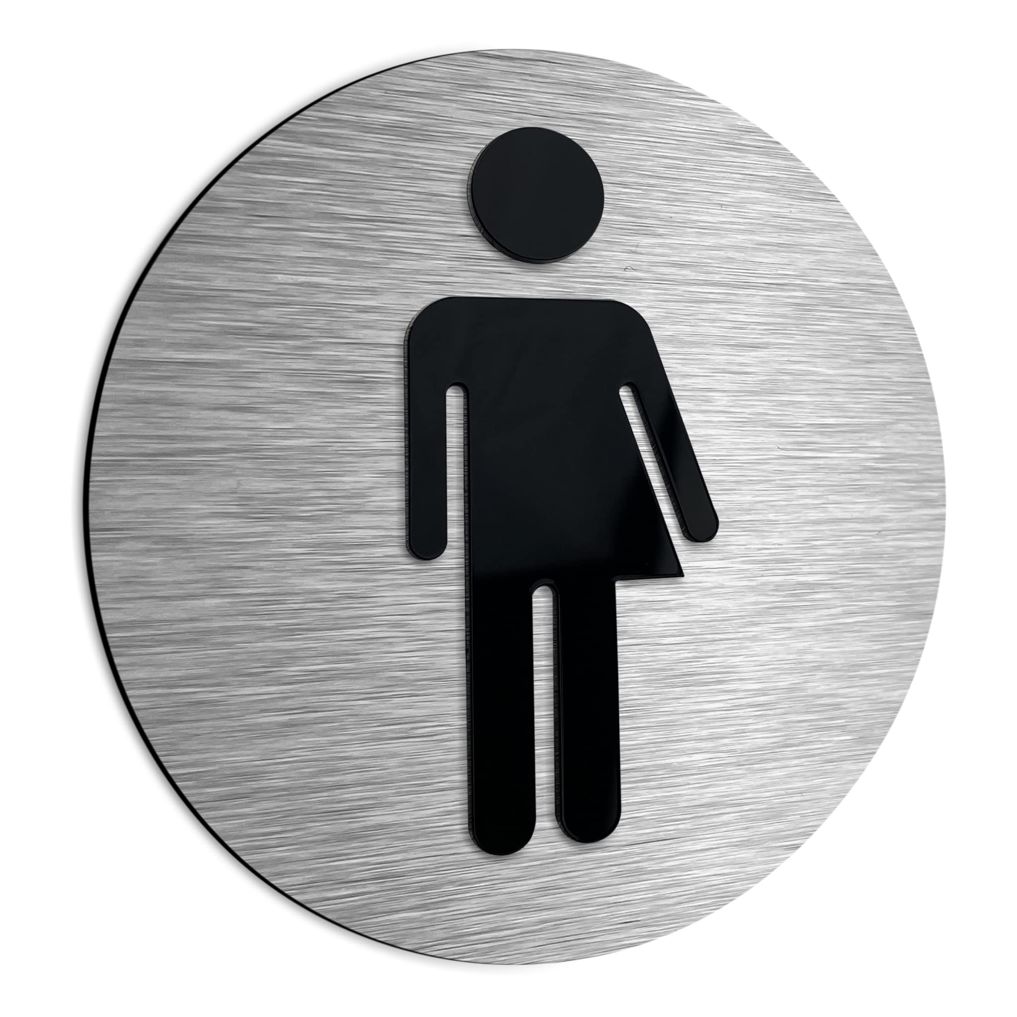 Alumadesignco Modern Gender Neutral Toilet Sign Non Binary Toilets ...