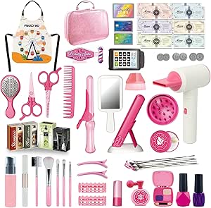 Amazon.com: RedCrab Kids Beauty Salon Toy Set, Girls Salon Hair Stylist ...